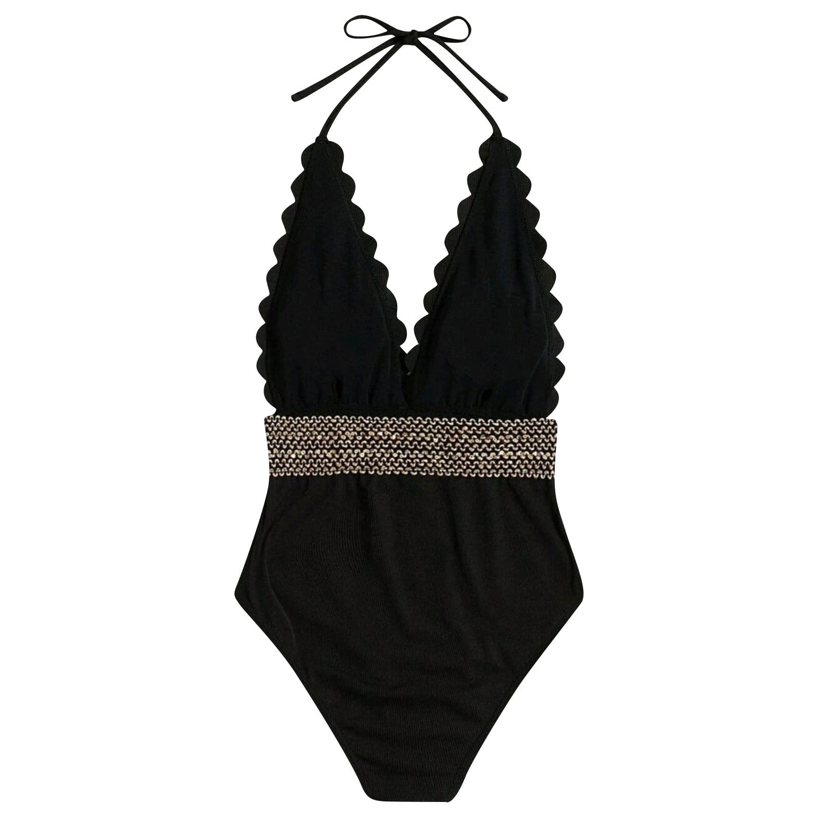 Eczipvz Plus Size Swimsuit Womens One Piece Swimsuit Plunge Neckline