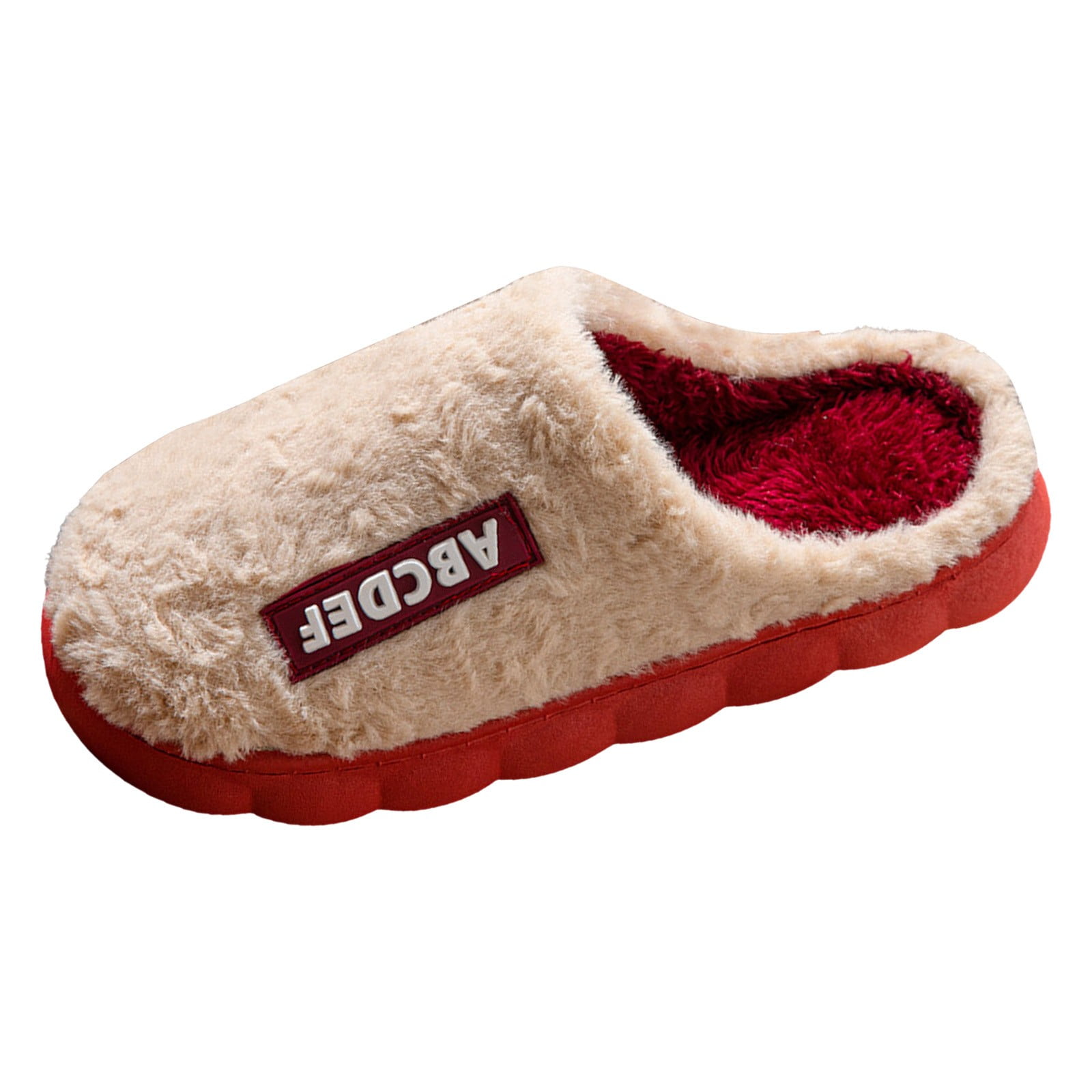 eczipvz Women's Fuzzy Slip-on Slippers Size 6-10 Warm Cozy Soft Lightweight Memory Foam Indoor ...