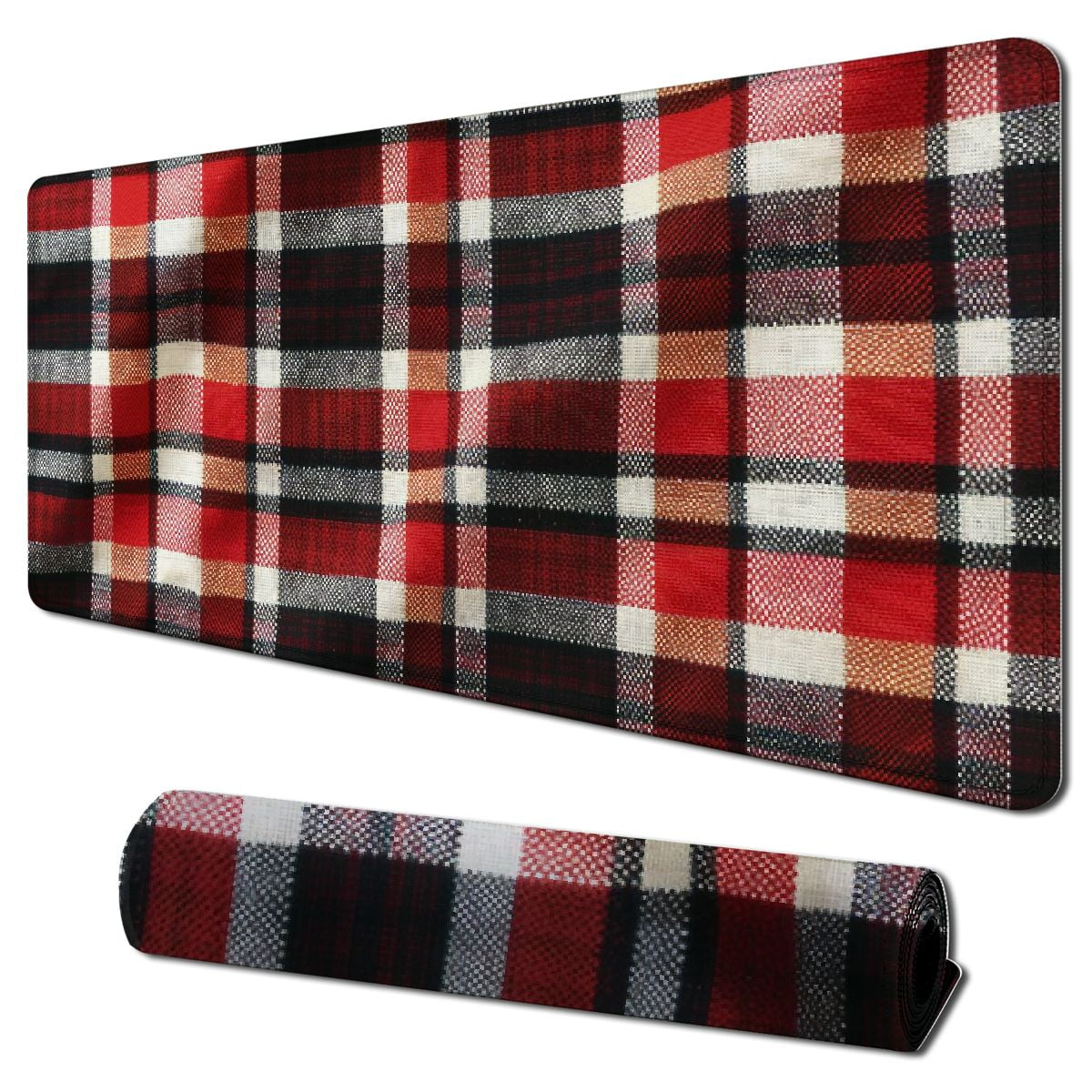 Ed Black Pattern Prints Large Office Gaming Mouse Pad Strong Adhesion And Durability Precision
