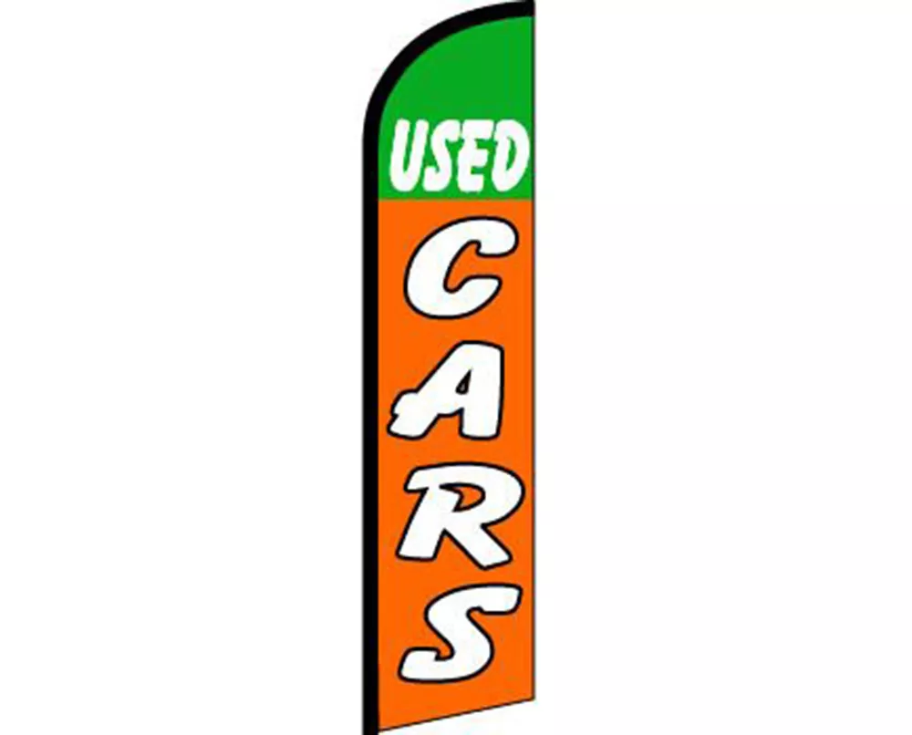 ed Cars Green / Orange / White Windless Banner Advertising Marketing ...