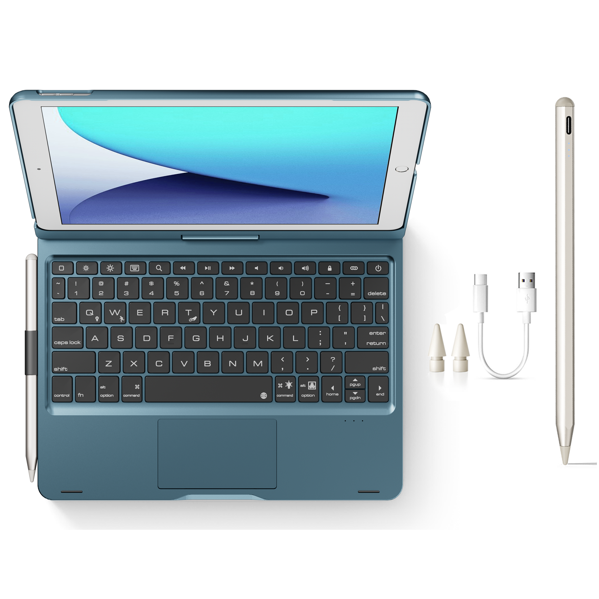 edaiser Stylus Pen + Swivel Keyboard Case with Trackpad Compatible with ...