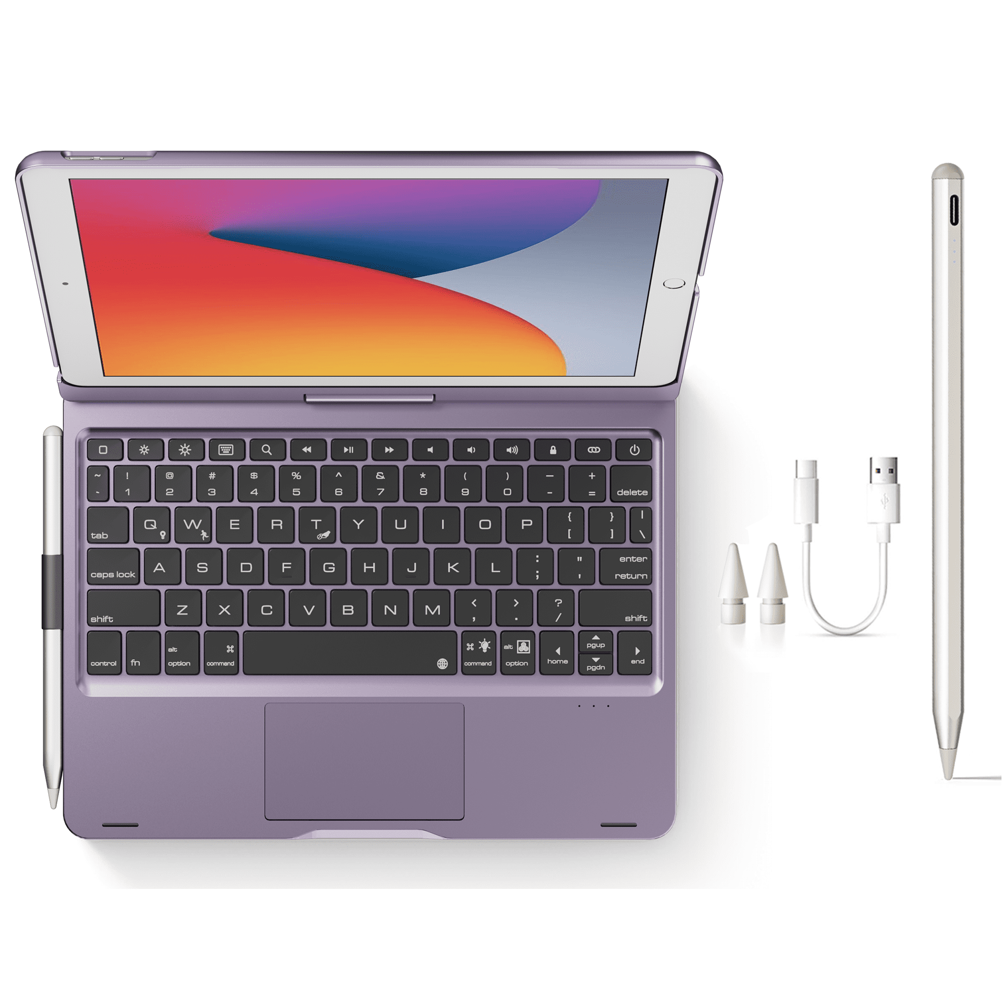 edaiser Stylus Pen + Swivel Keyboard Case with Trackpad Compatible with ...