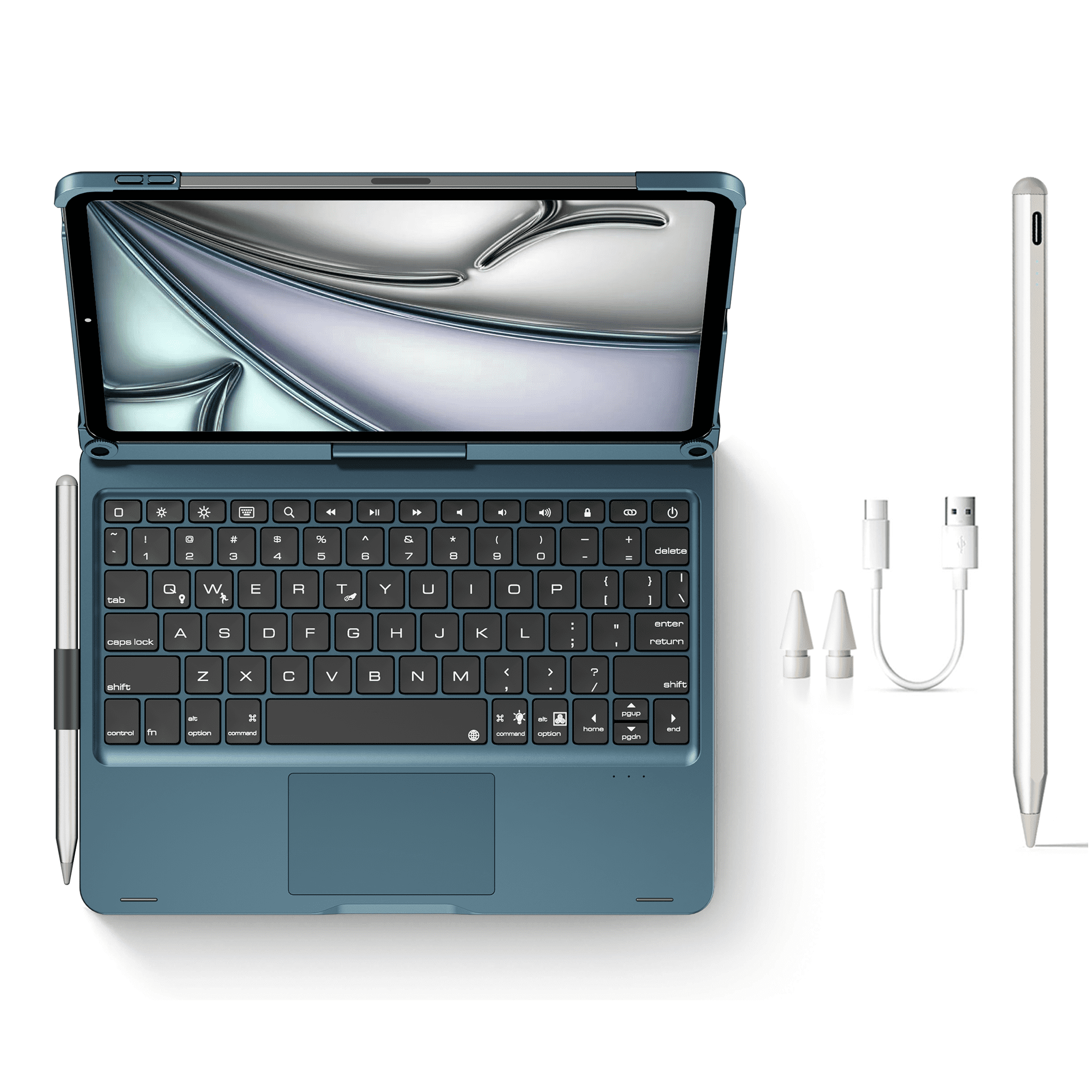 edaiser Stylus Pen + Swivel Keyboard Case with Trackpad Compatible with ...