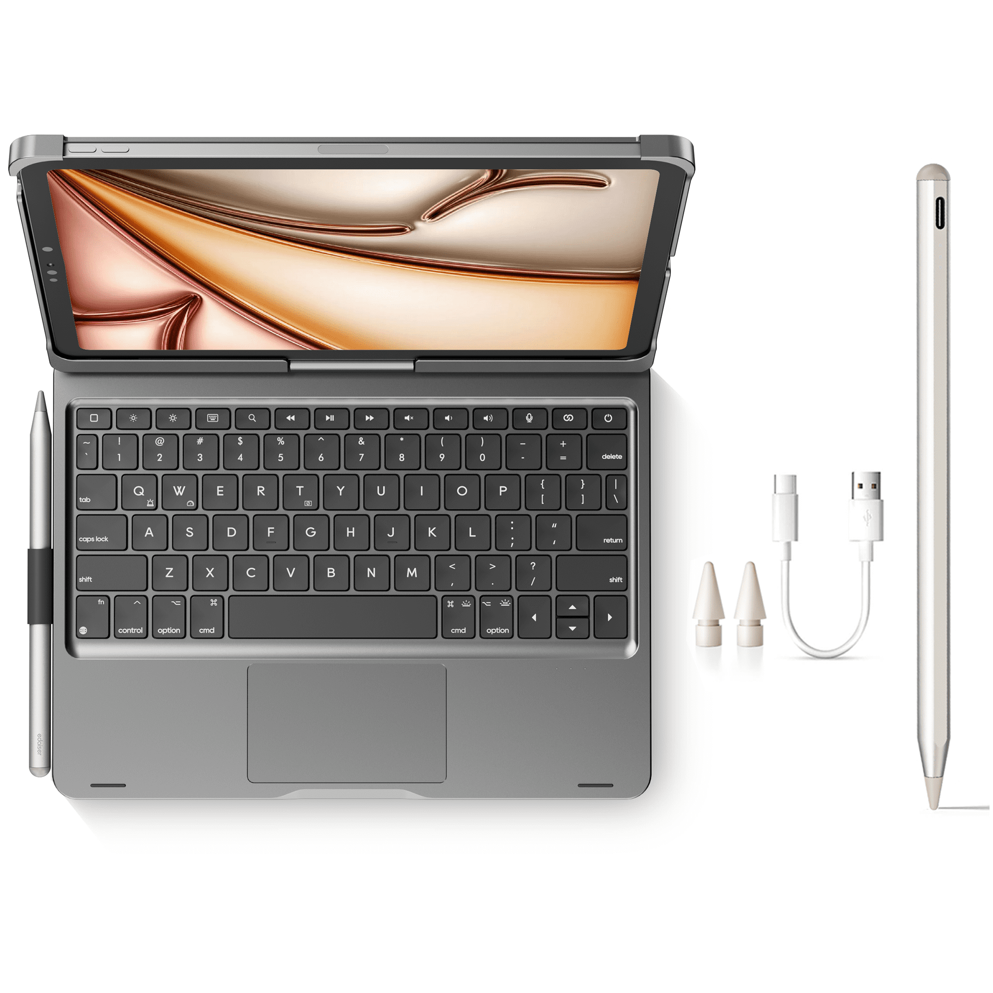 edaiser Stylus Pen + Swivel Keyboard Case with Trackpad Compatible with ...