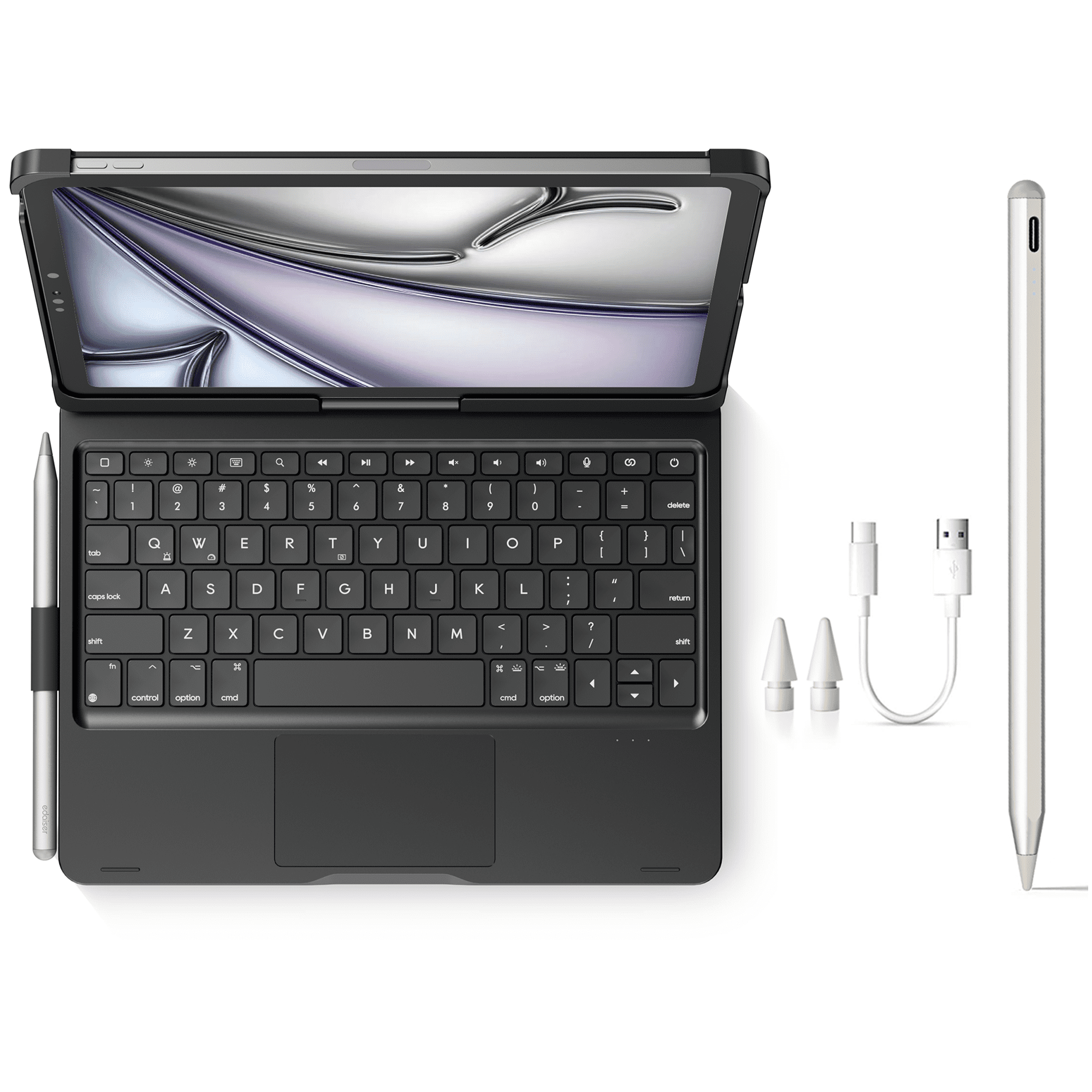 edaiser Stylus Pen + Swivel Keyboard Case with Trackpad Compatible with ...