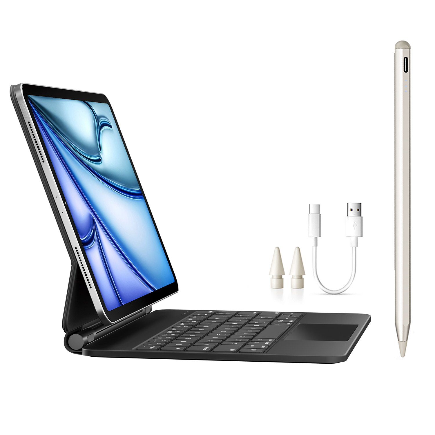 edaiser Stylus Pen + Wireless Magic Keyboard Case with Trackpad ...