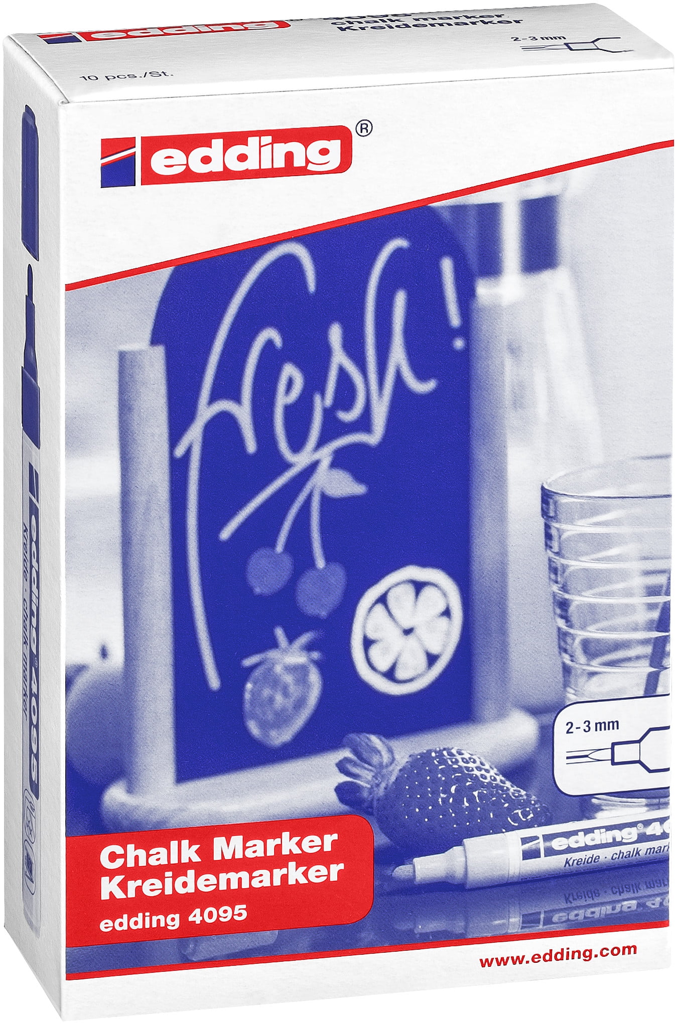 edding 4095 Chalk Marker Set, 10-Colors - Walmart.com