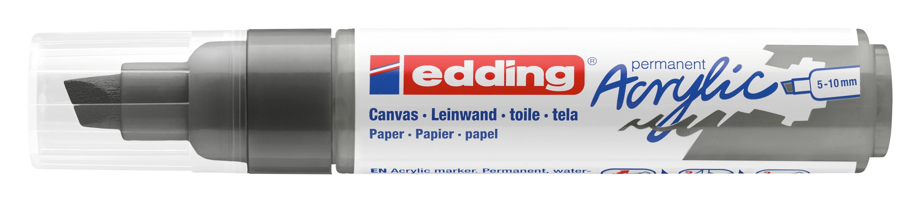 edding 5000 Acrylic Markers, Broad, Anthracite - Walmart.com