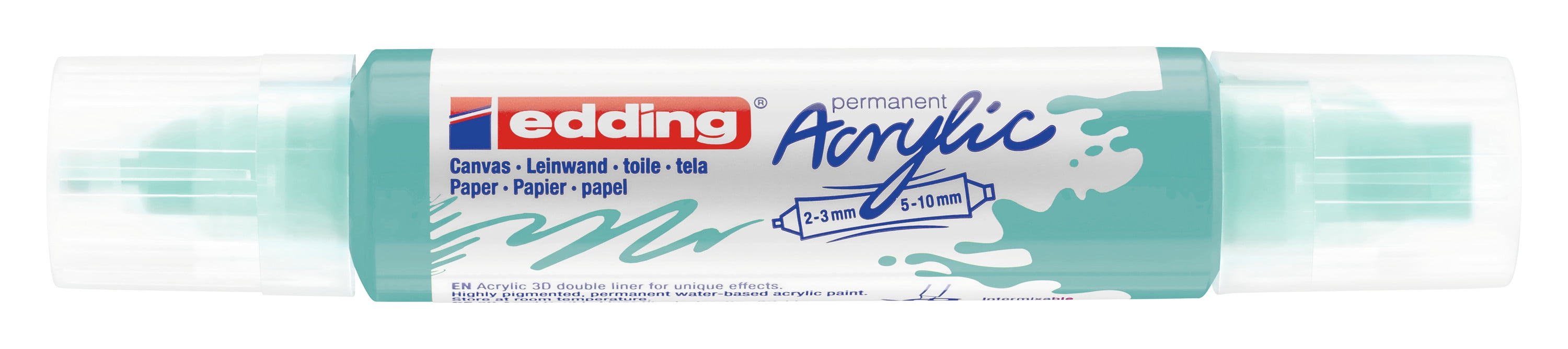 edding 5400 Acrylic 3D Double Liner, Opulent Turquoise - Walmart.com