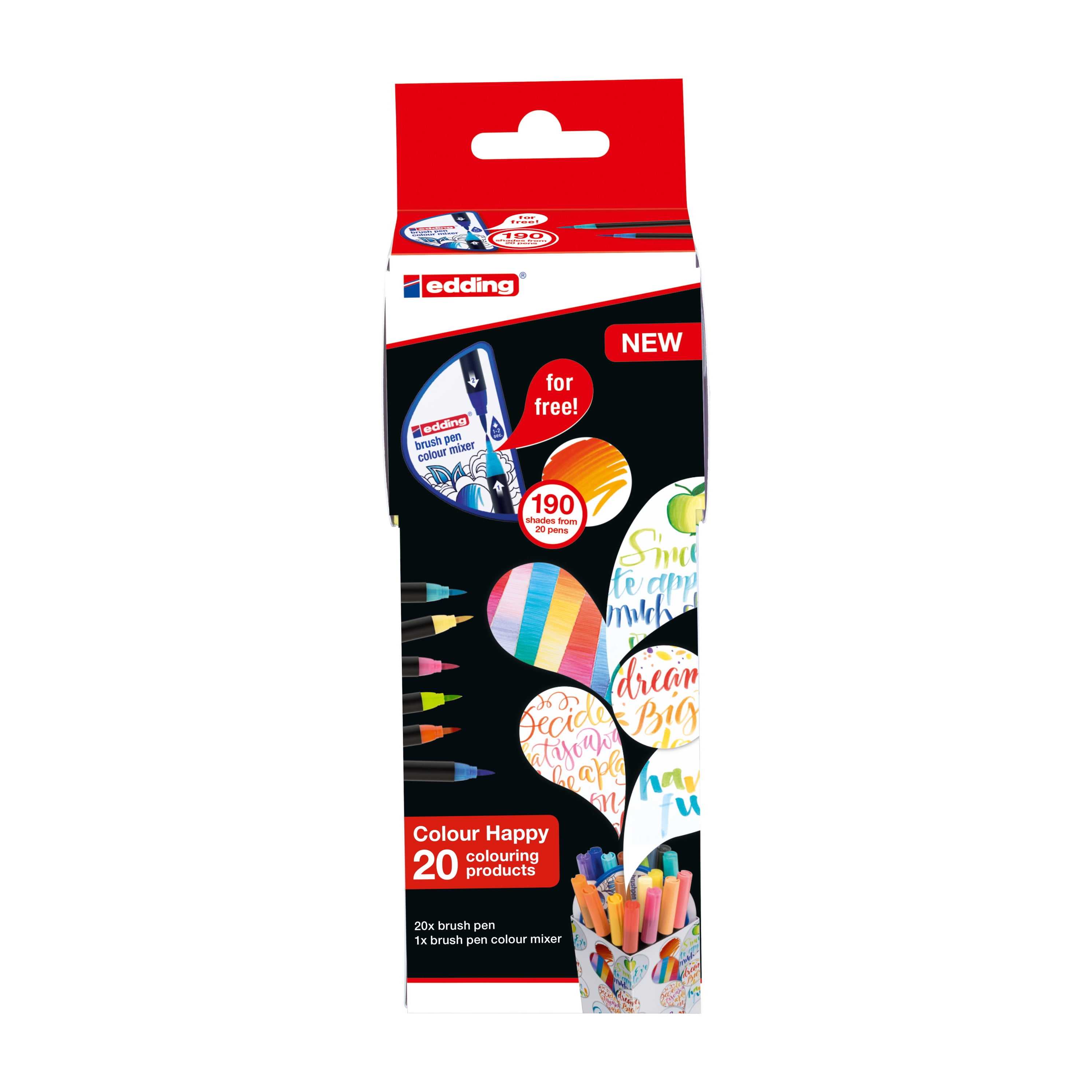 edding Color Happy Set, 20-Pens Plus Color Mixer, Other - Walmart.com