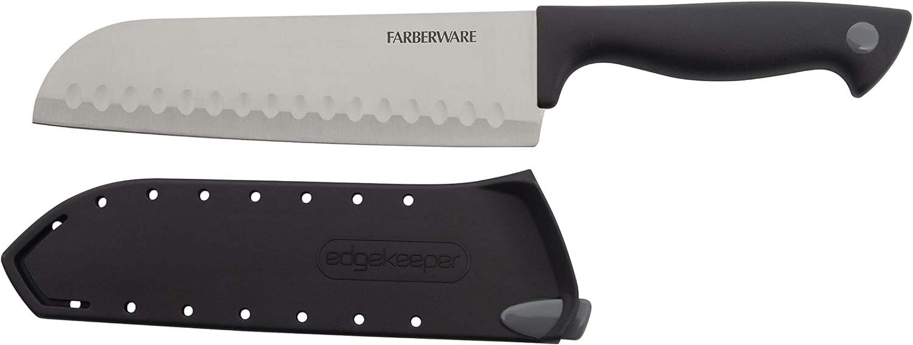 Edgekeeper 7-Inch Santoku Knife with Self-Sharpening Blade Cover, High ...