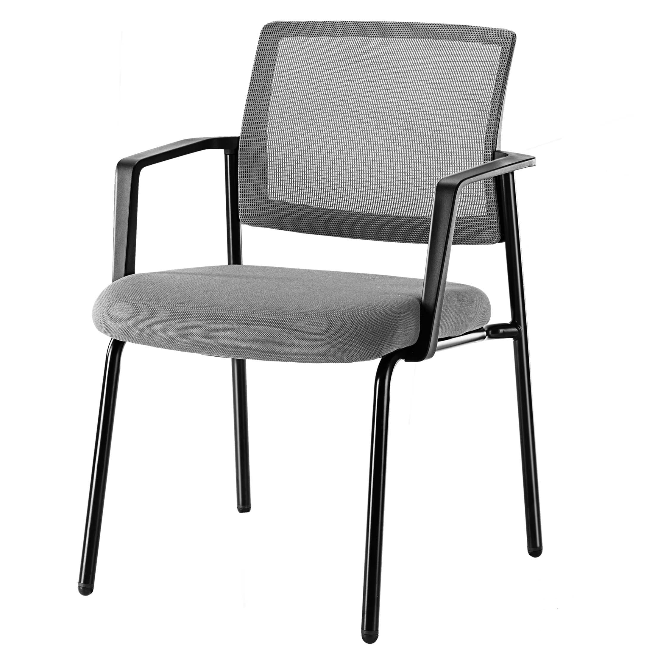 edx 1 Pack Mesh Back Stacking Arm Chairs, Guest Reception Chairs ...