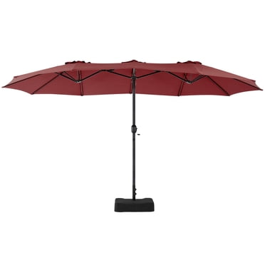 My Texas House 9ft Round Market Patio Umbrella, Blue - Walmart Business ...