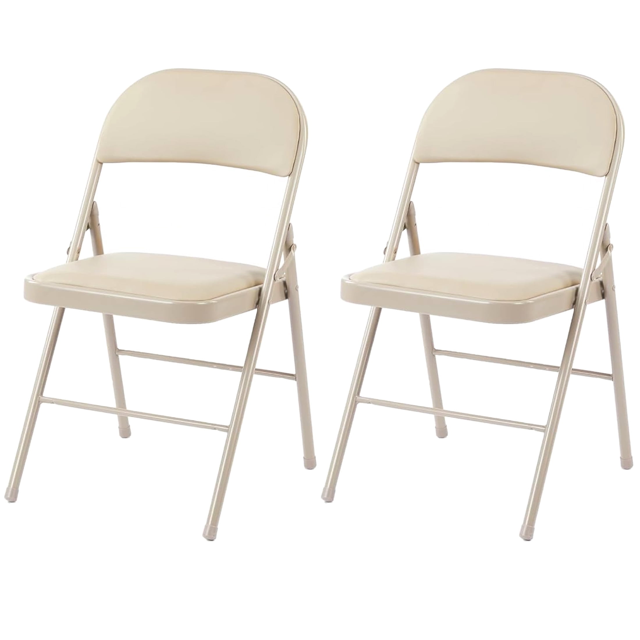 edx 2 Pack Folding Chair with Sturdy Metal Frame, High-Density Padding ...