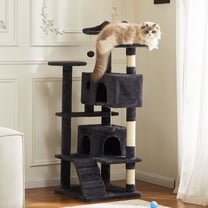 "PEQULTI 56"" Tall Climbing Double Condo Large Cat Tree, Multi-level ...