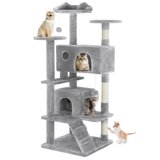 EDX 54" Cat Tree Tower for Indoor Cats, Multi-Level Pet Furniture with ...