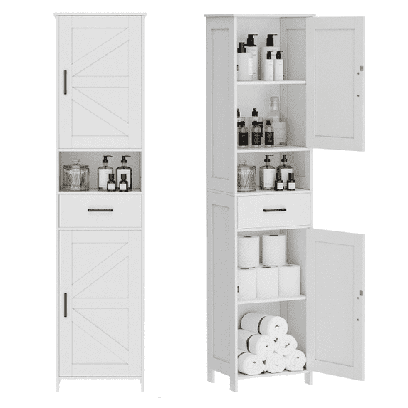 edx 67Inch Bathroom Vanity Cabinet Waterproof Storage Organizer for ...