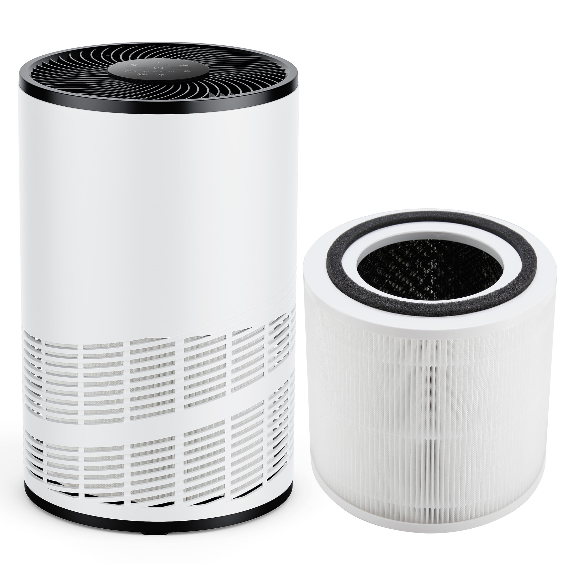 edx Air Purifiers for Home, HEPA Filter Air Purifiers with PM2.5 ...