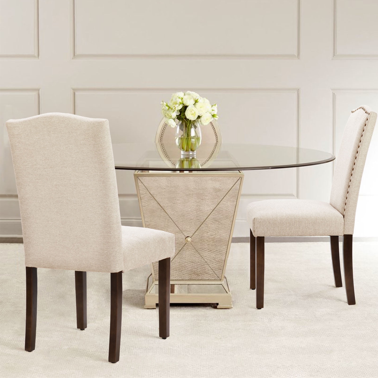 EDX Formal Side Room Dining Chairs Set of 2, Parsons Chairs with ...