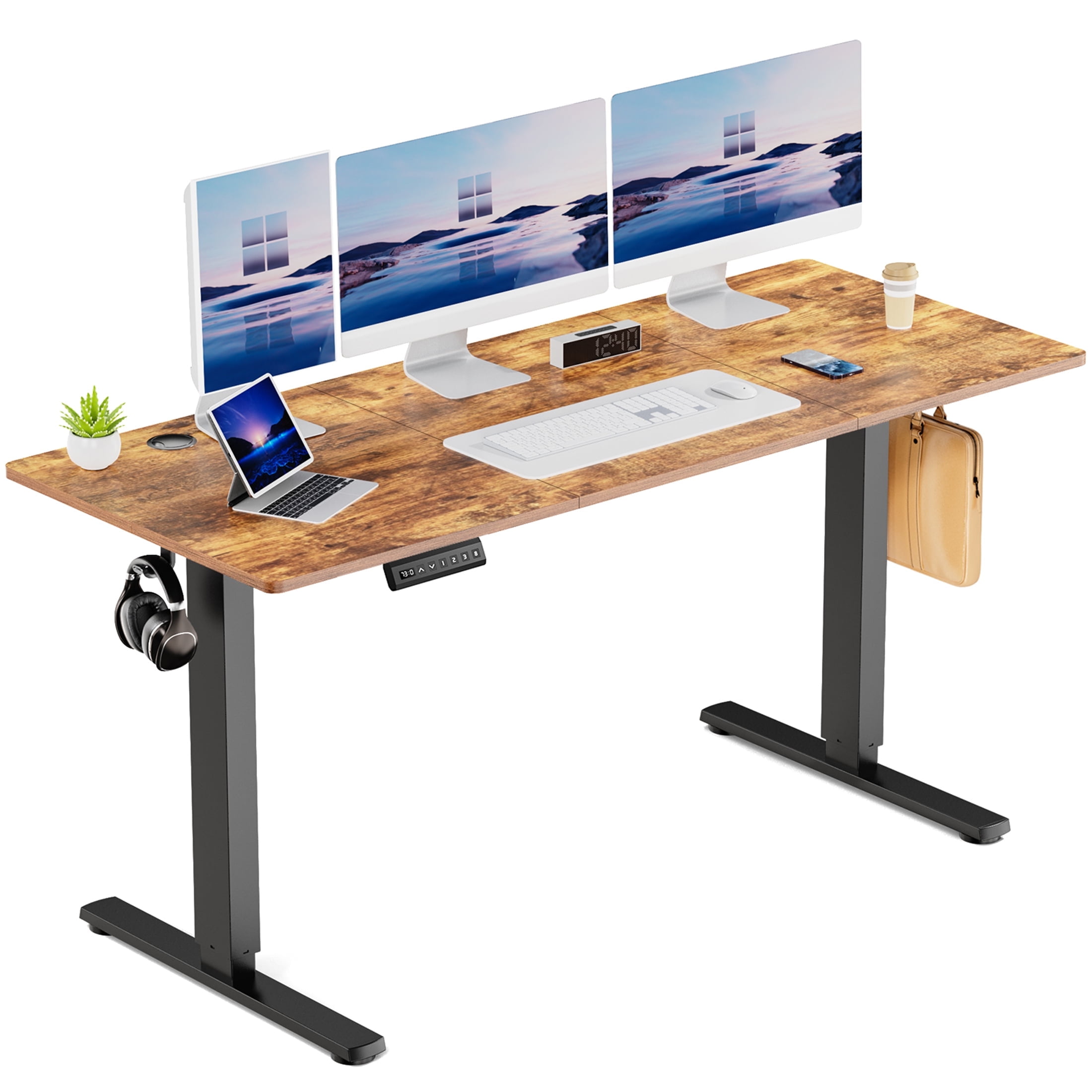edx Electric Standing Desk, Height Adjustable Desk, 63 x 24 Inches ...