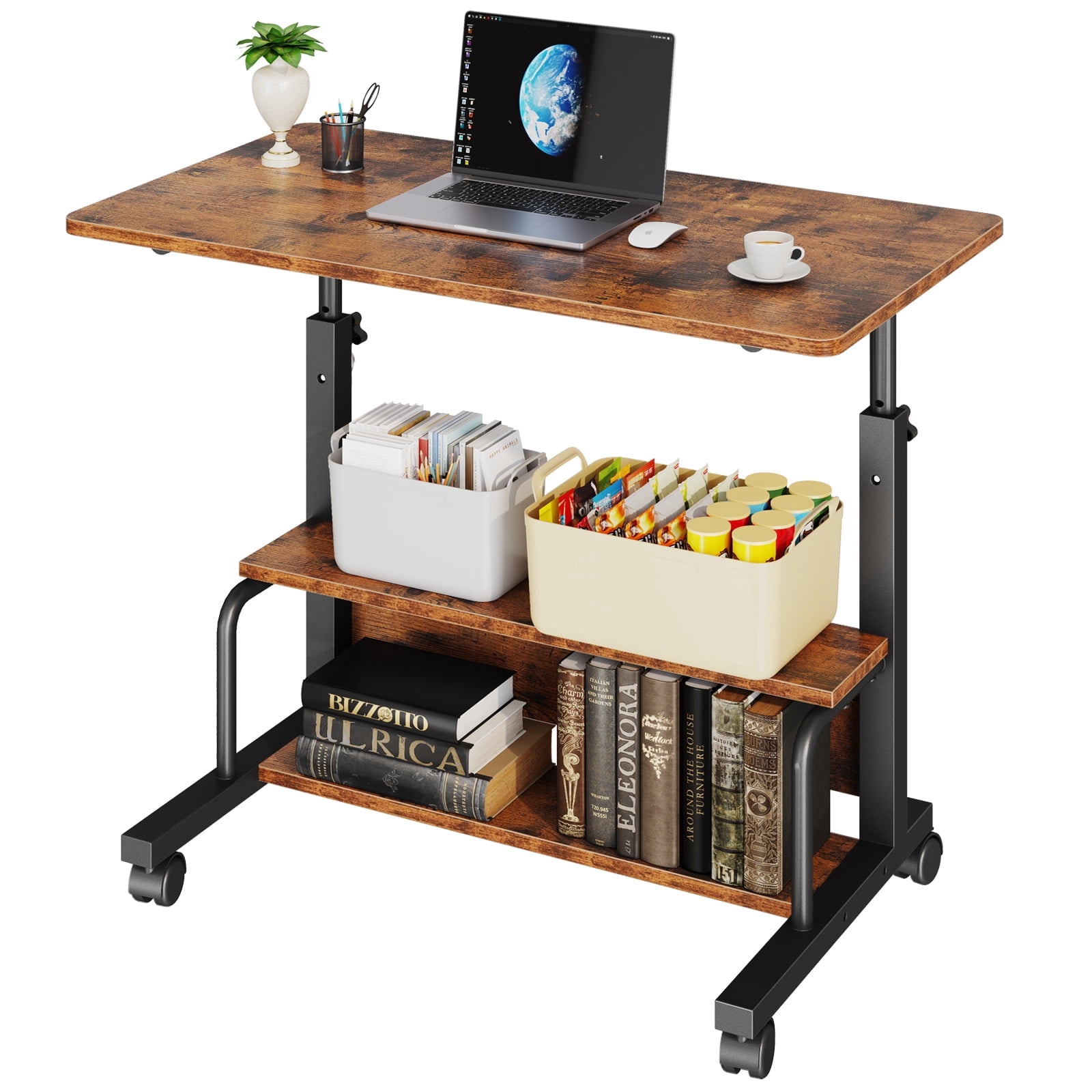edx Height Adjustable Desk Standing Desk Small Desk for Small Spaces ...
