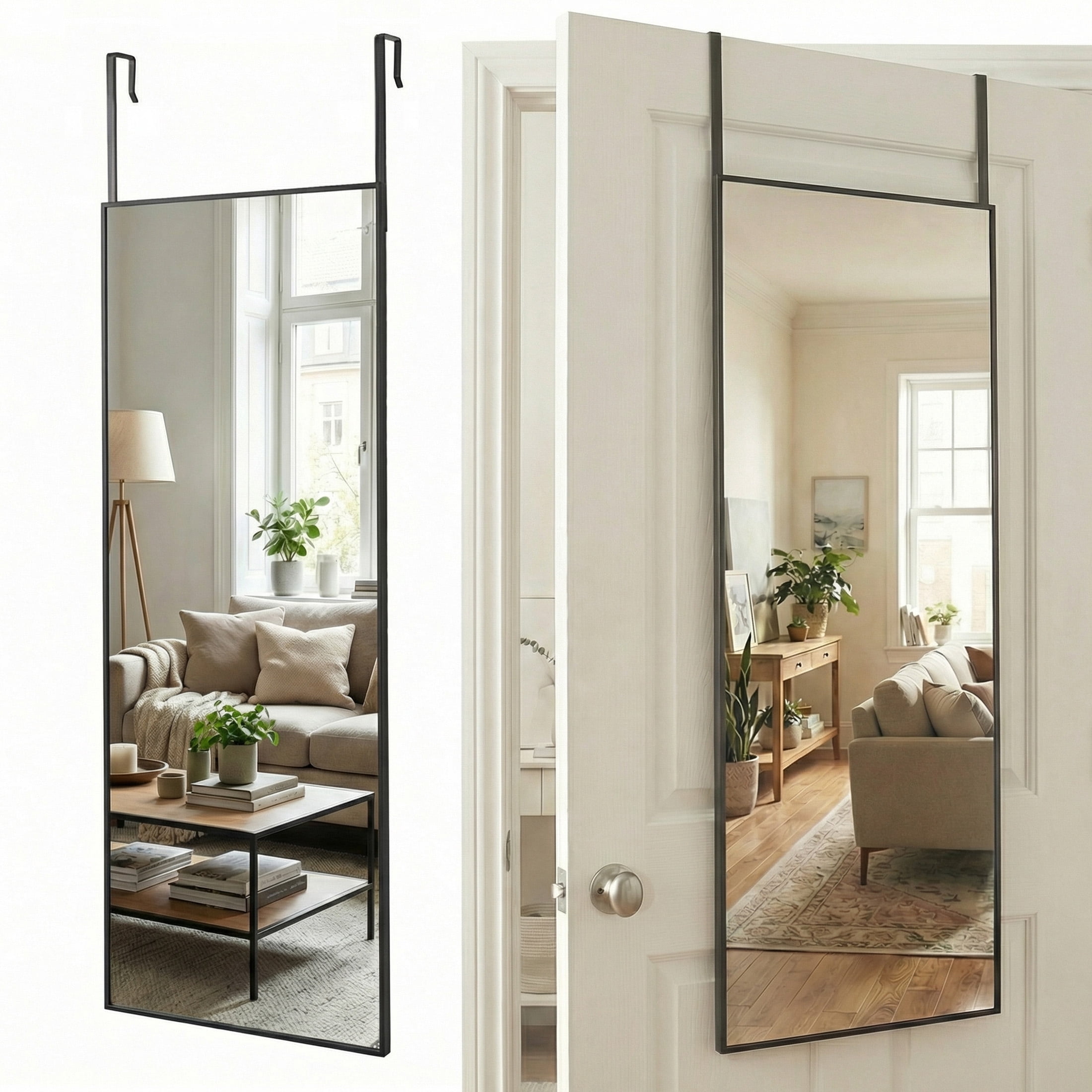 edx Full Body Length Mirror, 47x14 inch, Wall Mounted Door & Wall ...