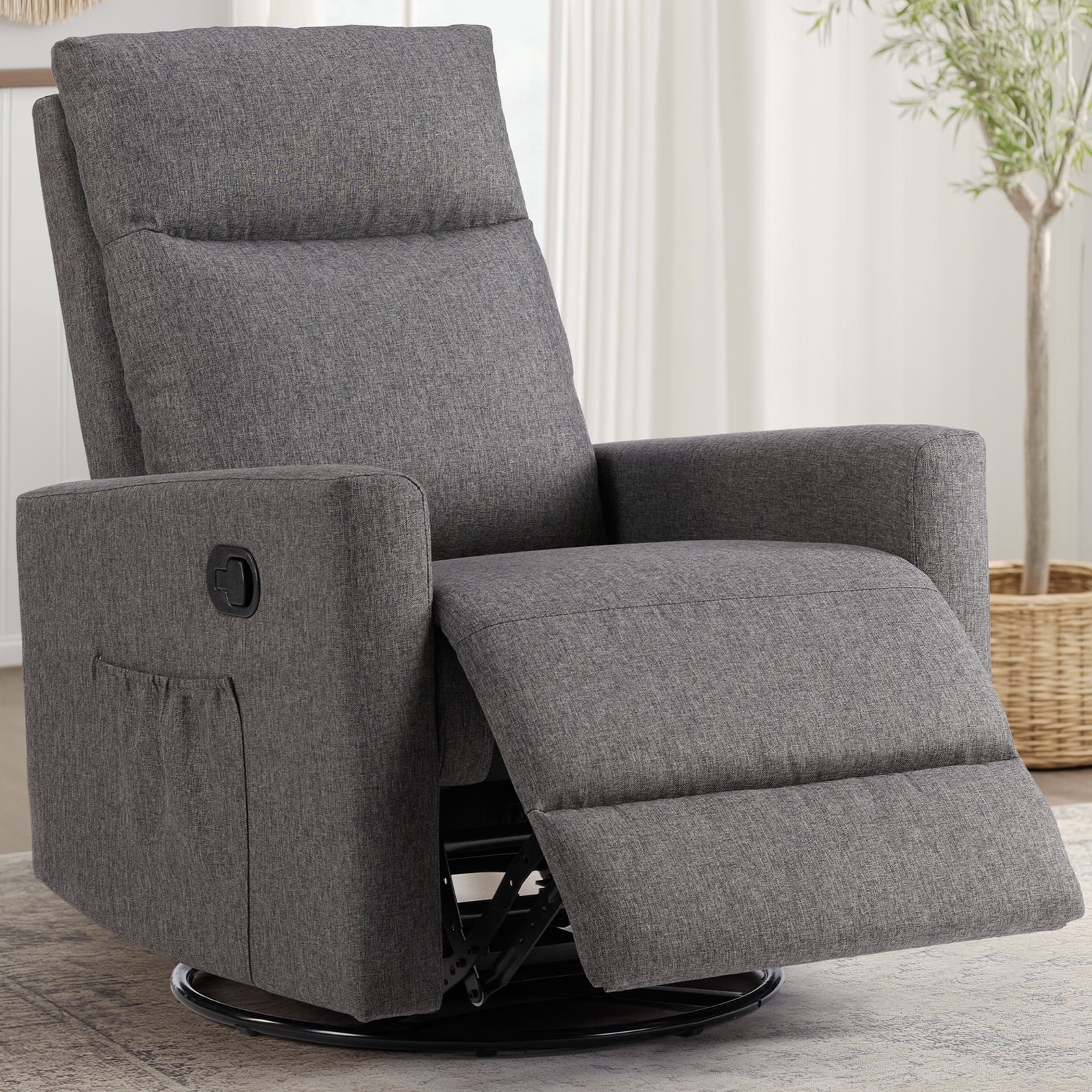 edx Swivel Rocking Chair, Sofa Recliner, Adjustable Baby Sliding Chair ...