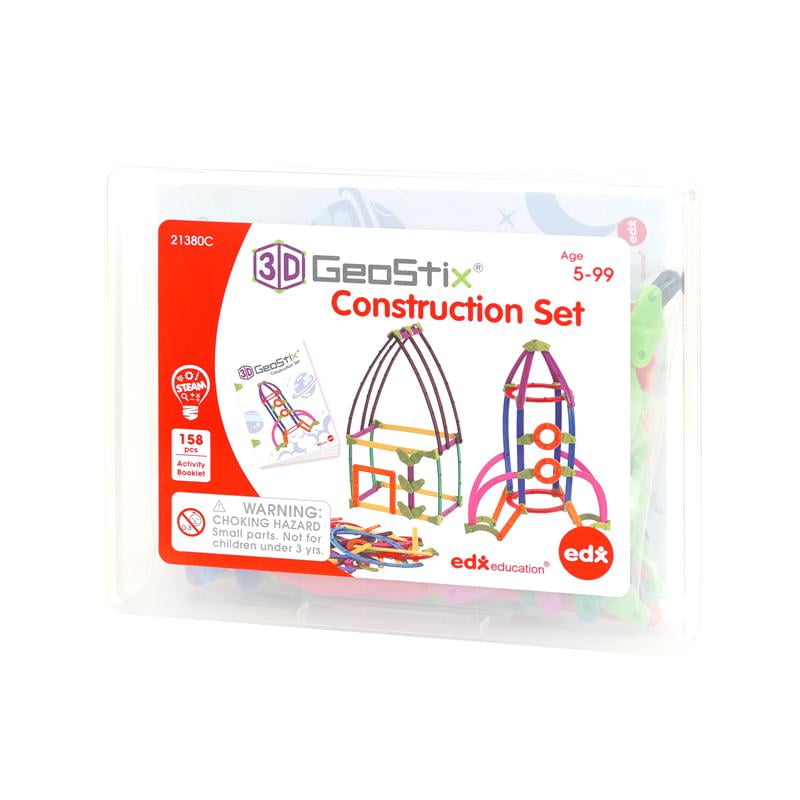 edxeducation GeoStix 3D Construction Set - Walmart.com