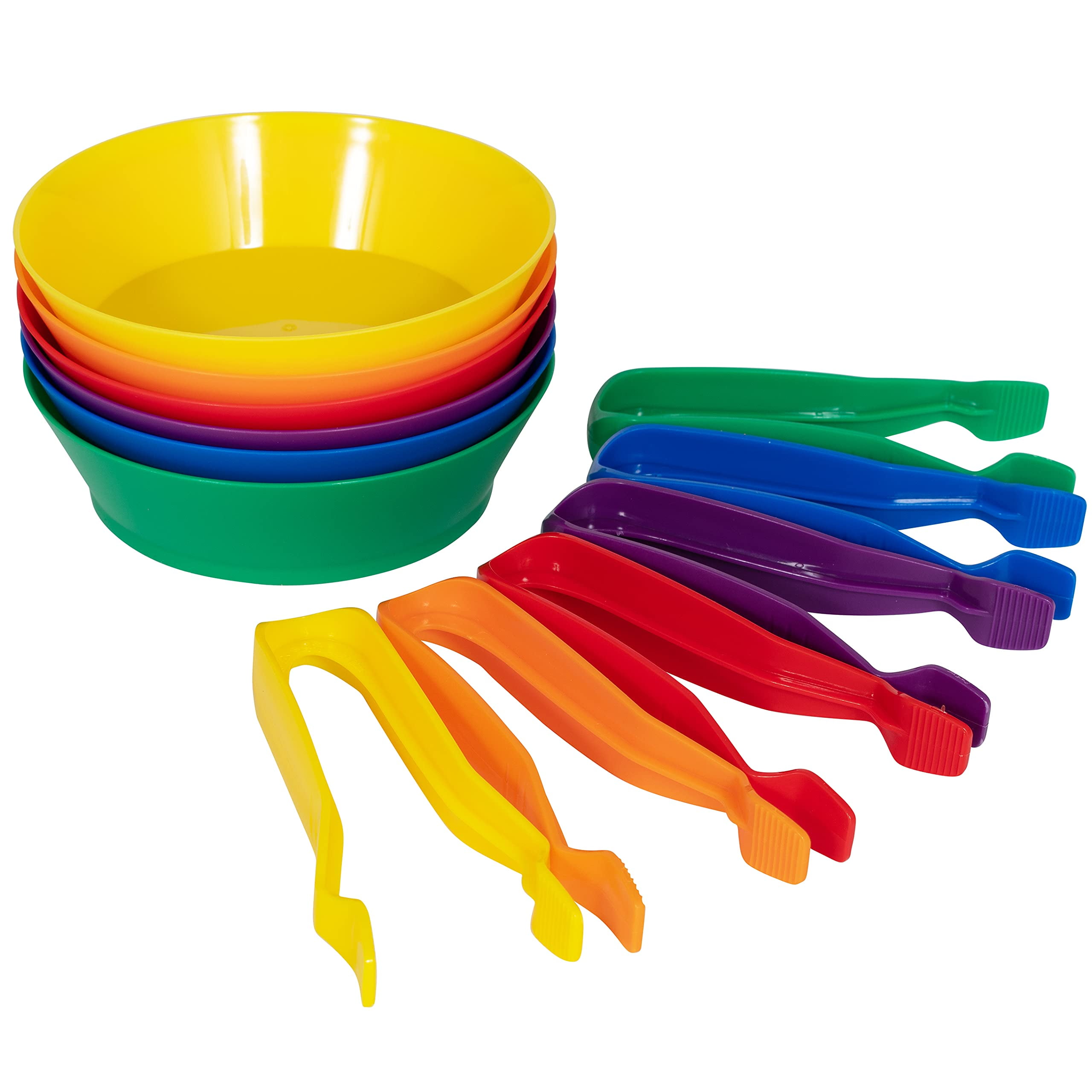 edxeducation Sorting Bowls & STF9 Tweezers | Set of 12 | 18m+ | 6 ...