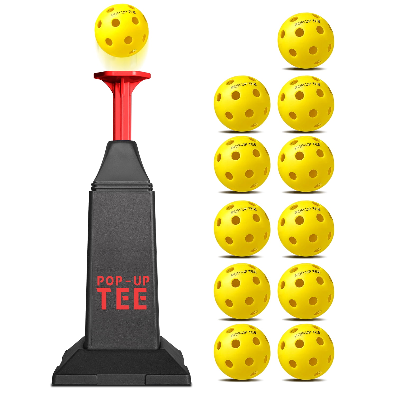 ee Popper with 12 mini balls: a 40-inch pop-up tee for baseball and ...