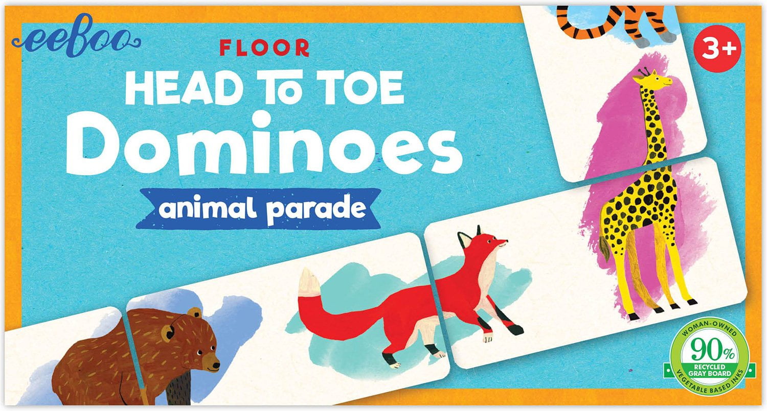 eeBoo Animal Parade Head to Toe Dominoes - Walmart.com