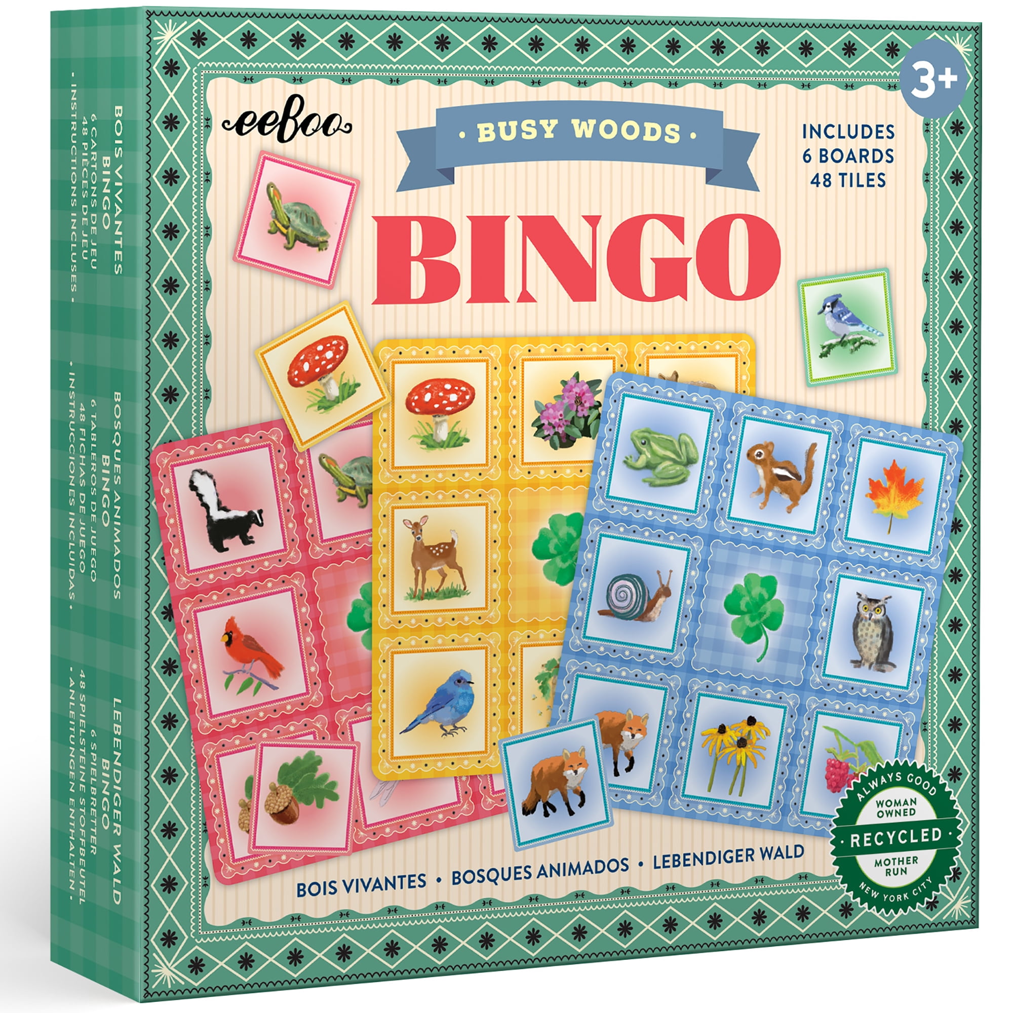 eeBoo: Bingo: Busy Woods - Animal & Nature Themed, Classic Family ...