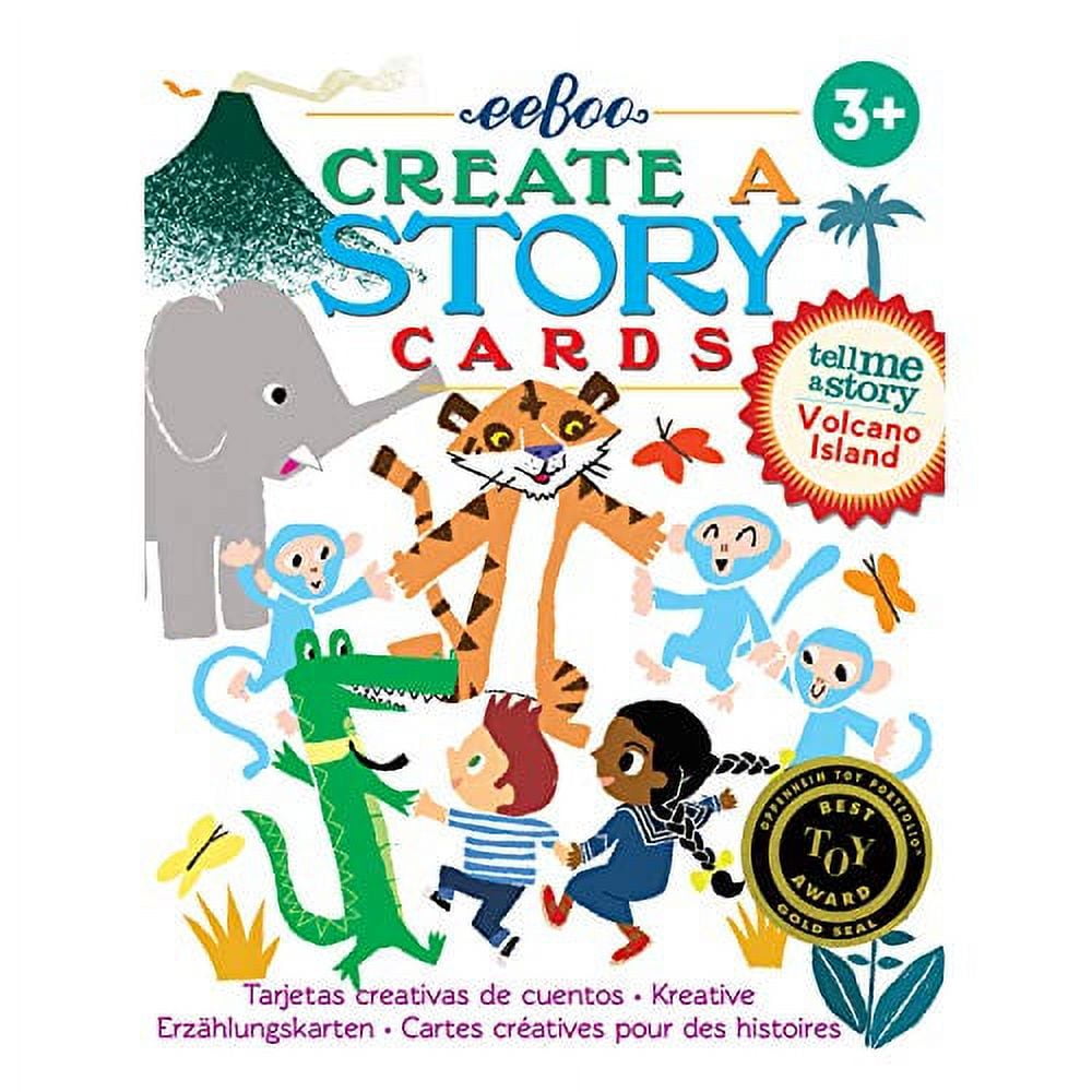 eeBoo: Create a Story Cards, Tell Me a Story, Volcano Island, 36 Cards ...