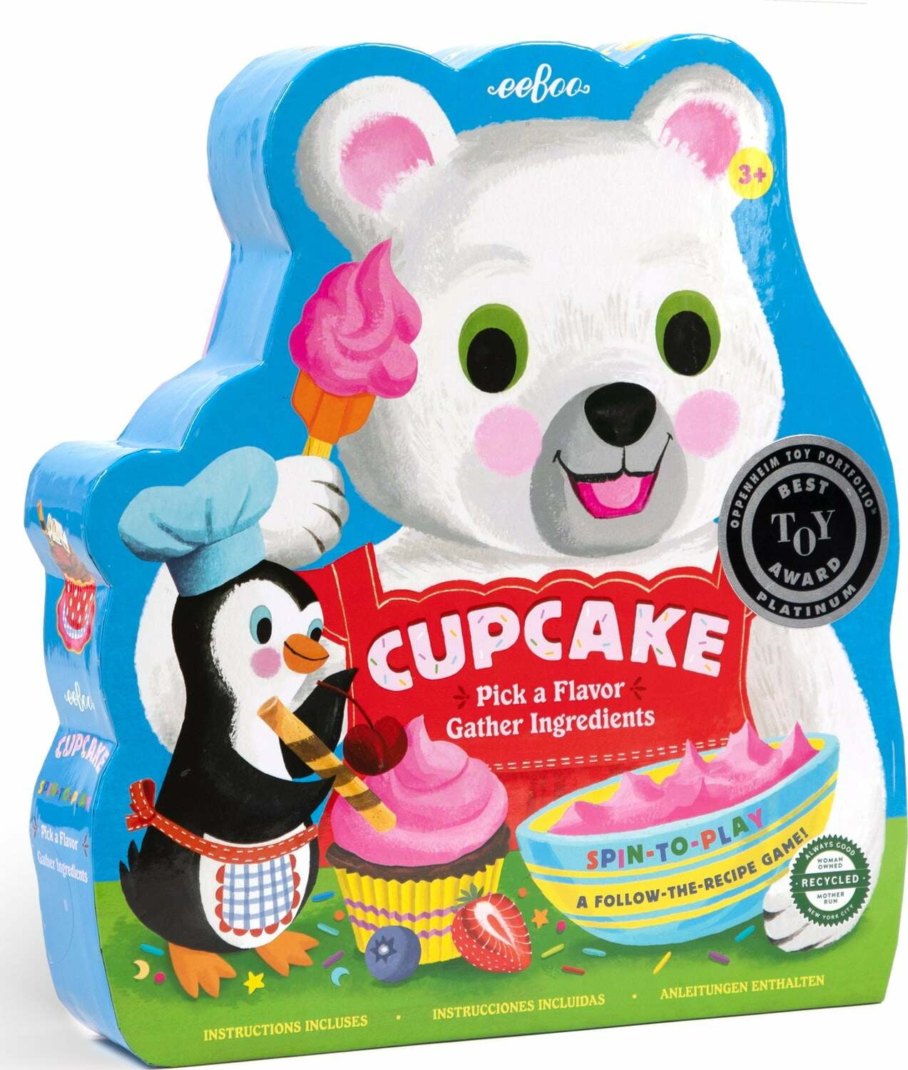 eeBoo: Cupcake Shaped Spinner OIF8 Game - Animal & Baking Themed Game ...