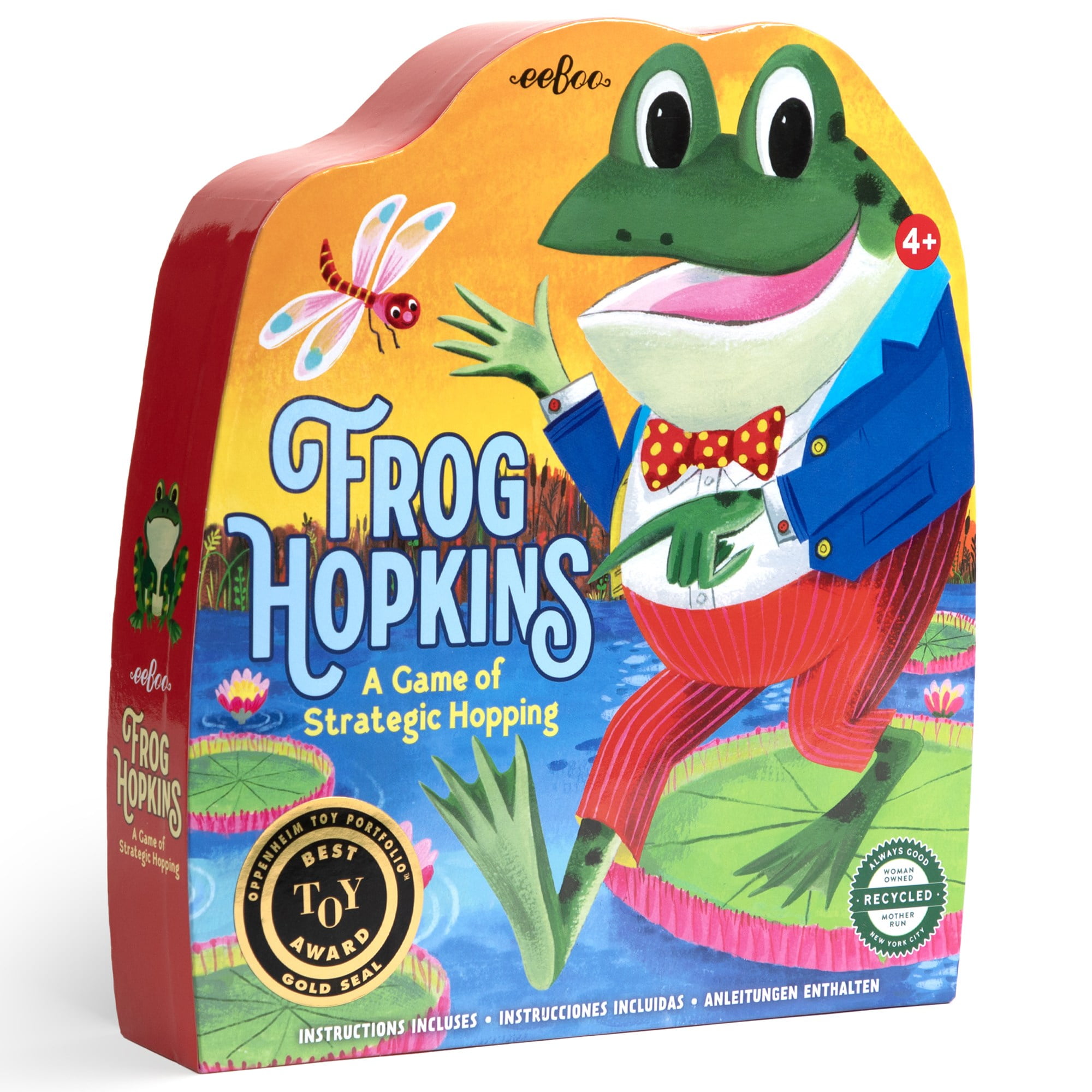 eeBoo: Frog Hopkins Game - A Board Game Of Strategic Hopping Around The ...
