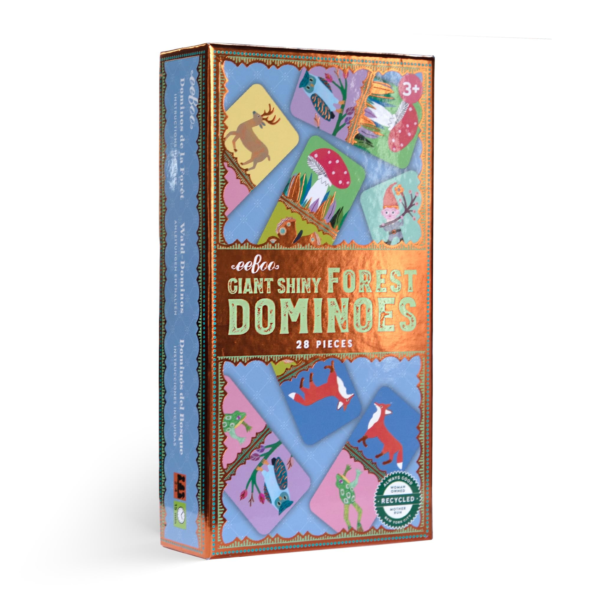 eeBoo: Giant Shiny Forest Dominoes - 28 Oversized Color Dominoes ...
