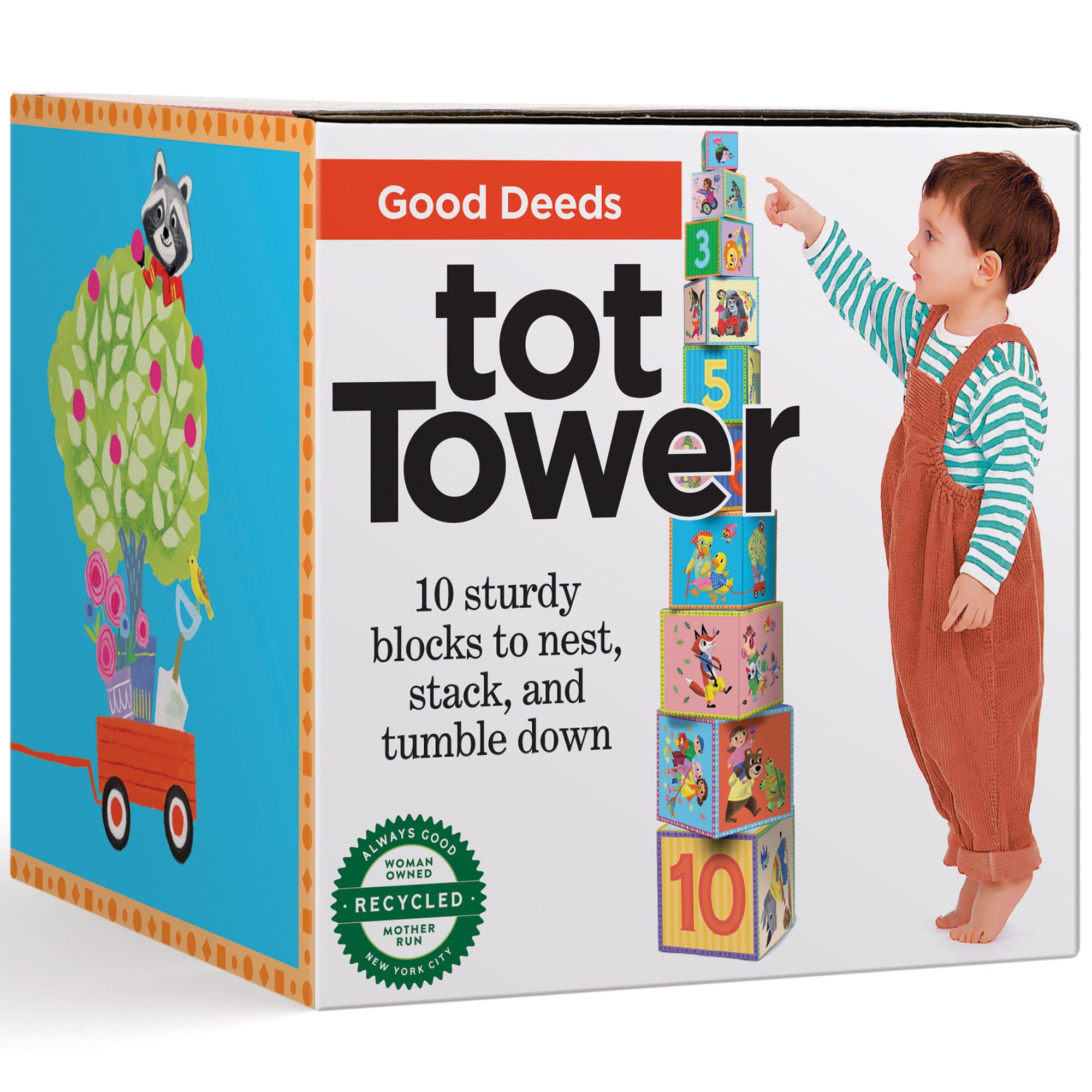 eeBoo Good Deeds Tot Tower/Stacking Blocks/Ages 2+ - Walmart.com