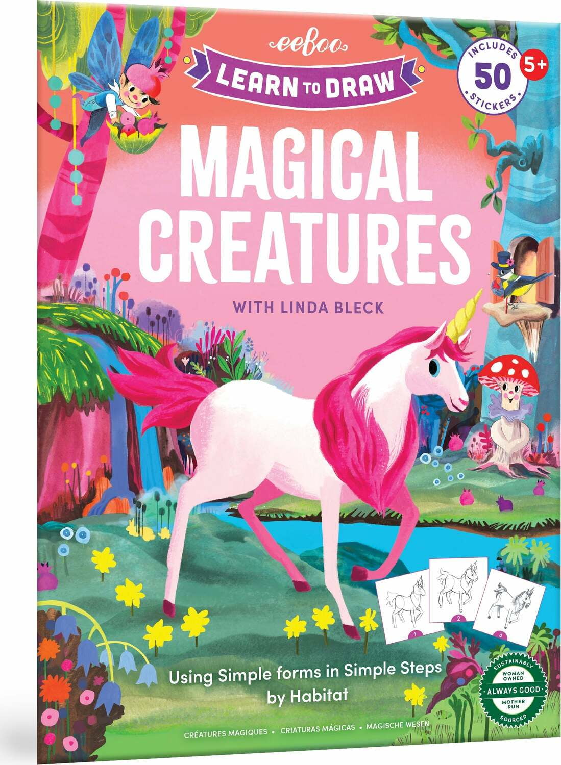 eeBoo: Learn to Draw - Magical Creatures - Drawing Guidebook, 50 ...