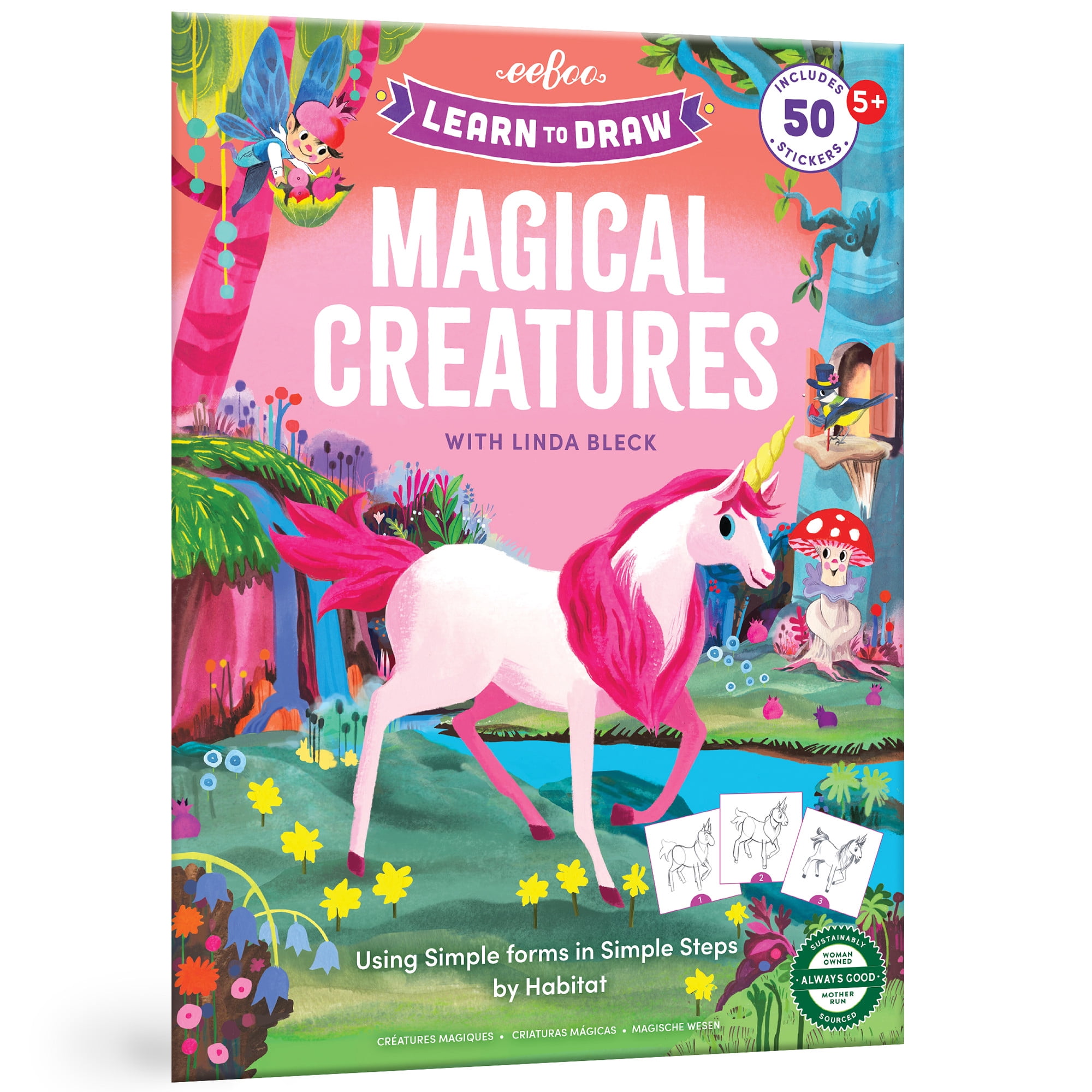 eeBoo: Learn to Draw - Magical Creatures - Drawing Guidebook, 50 ...