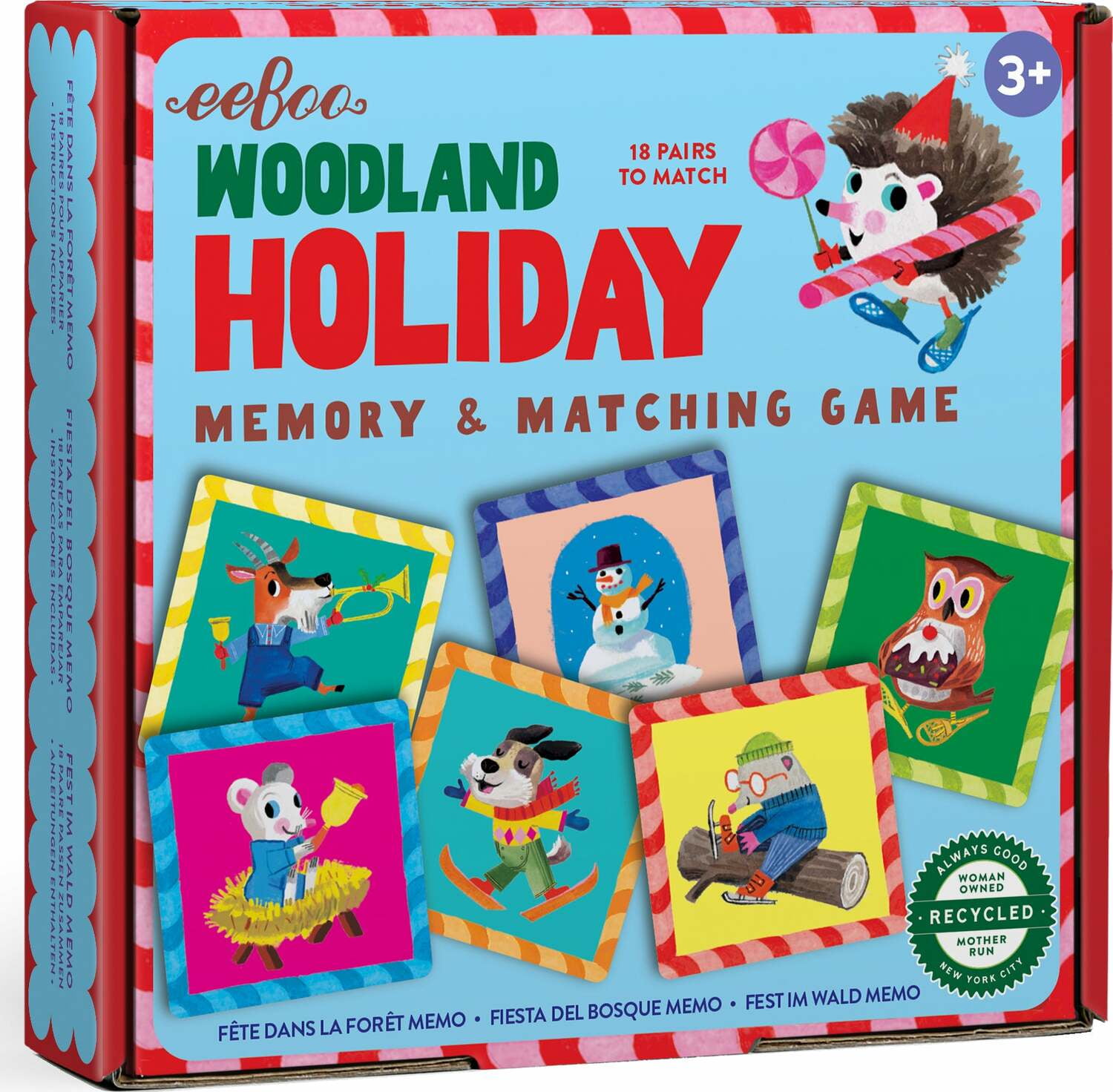 eeBoo: Memory & Matching Game: Woodland Holiday -18 Themed Matching ...