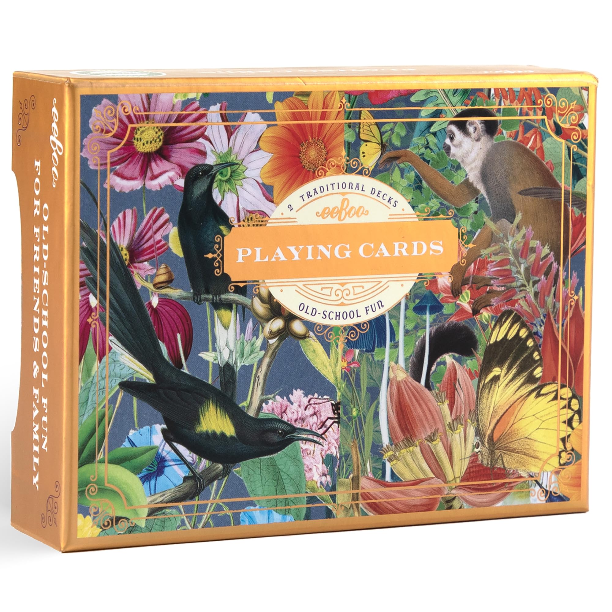 eeBoo Piece & Love: Garden of Eden Playing Cards - Includes 2 - 52 Card ...