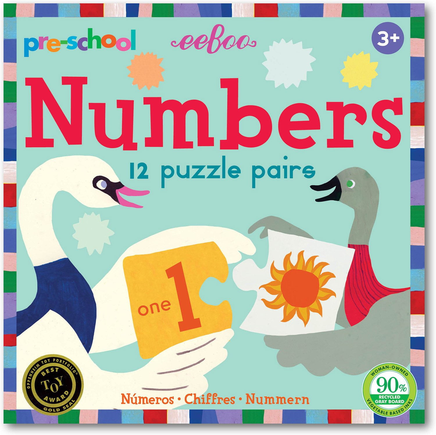 eeBoo Preschool Numbers Puzzle Pairs - Walmart.com