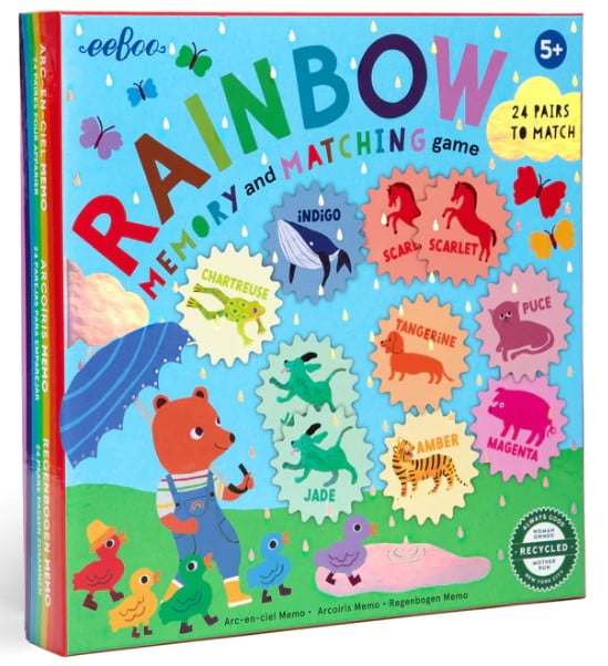 eeBoo: Rainbow Memory Matching Game - 24 Pairs To Memorize & Match ...