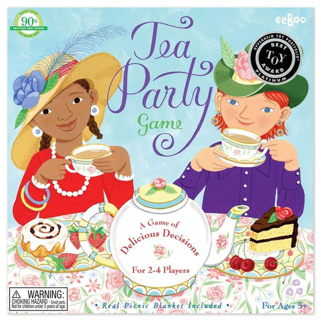 eeBoo: Tea Party Spinner OIF8 Game, Develops Patience and Social Skills ...