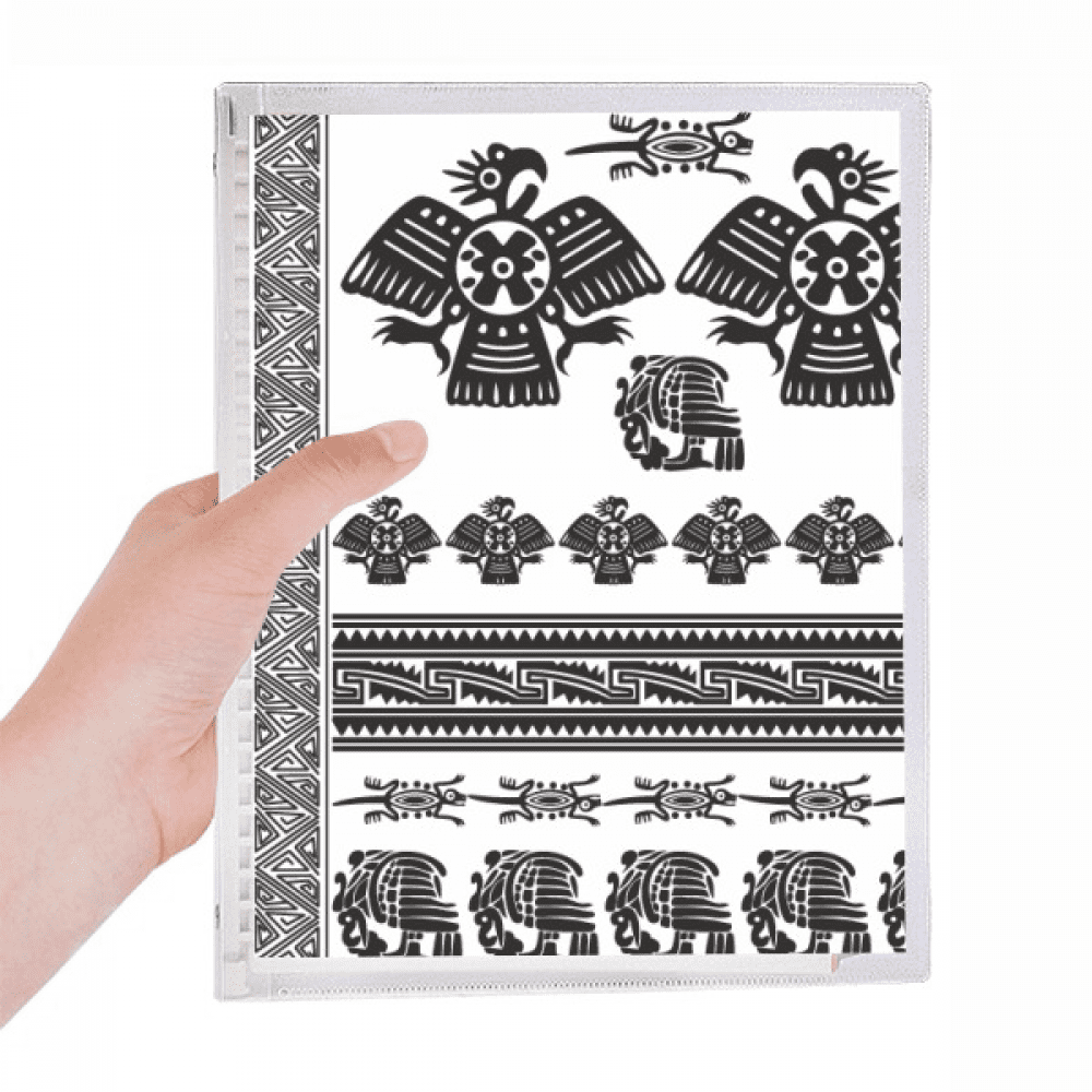 egypt pharaoh pattern art outline notebook loose diary refillable ...