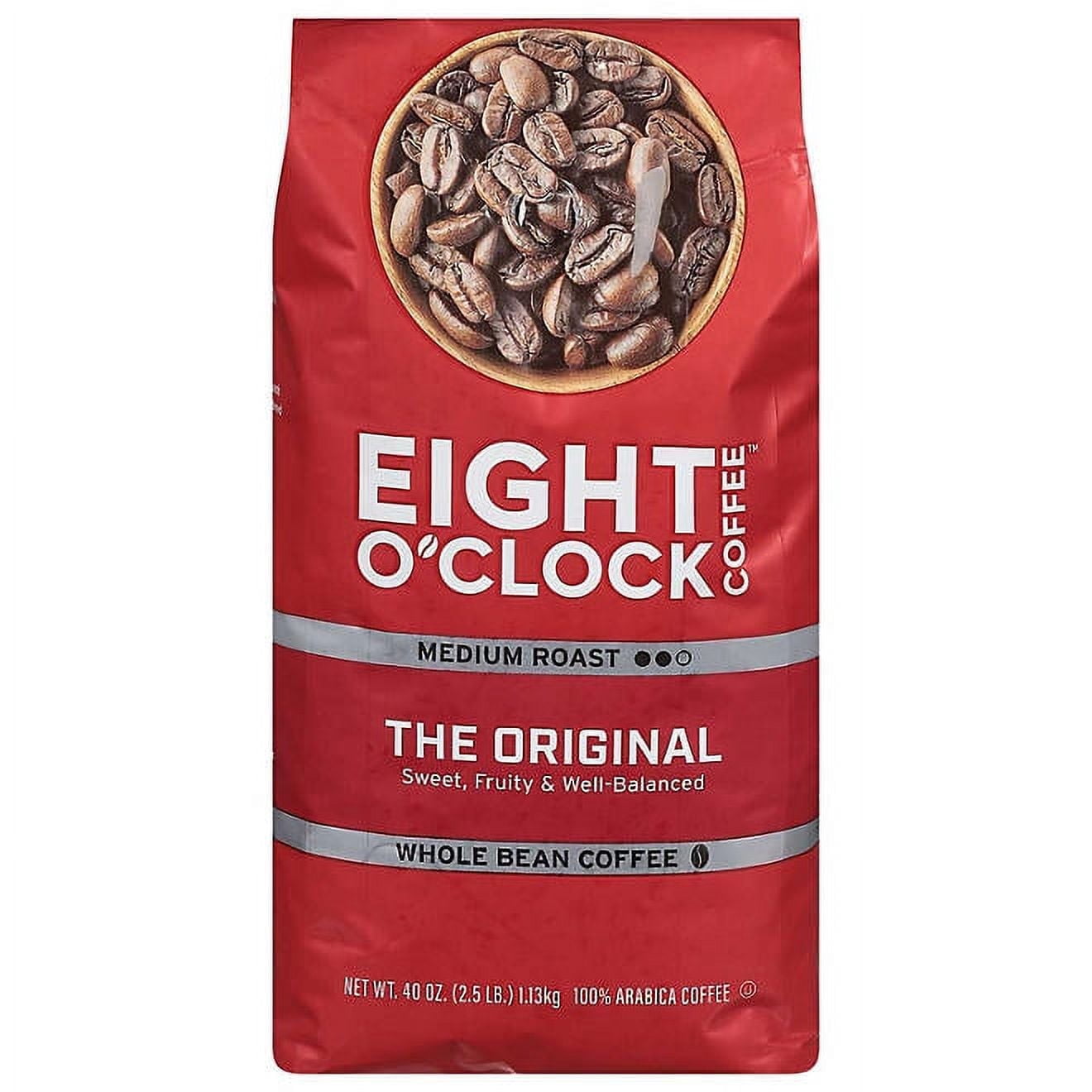 Eight O'Clock Coffee, Original Whole Bean, Medium Roast, 100% Arabica ...
