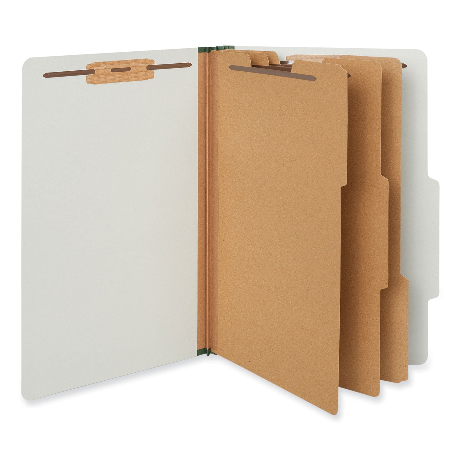 eight-section pressboard classification folders, 3" expansion, 3 ...