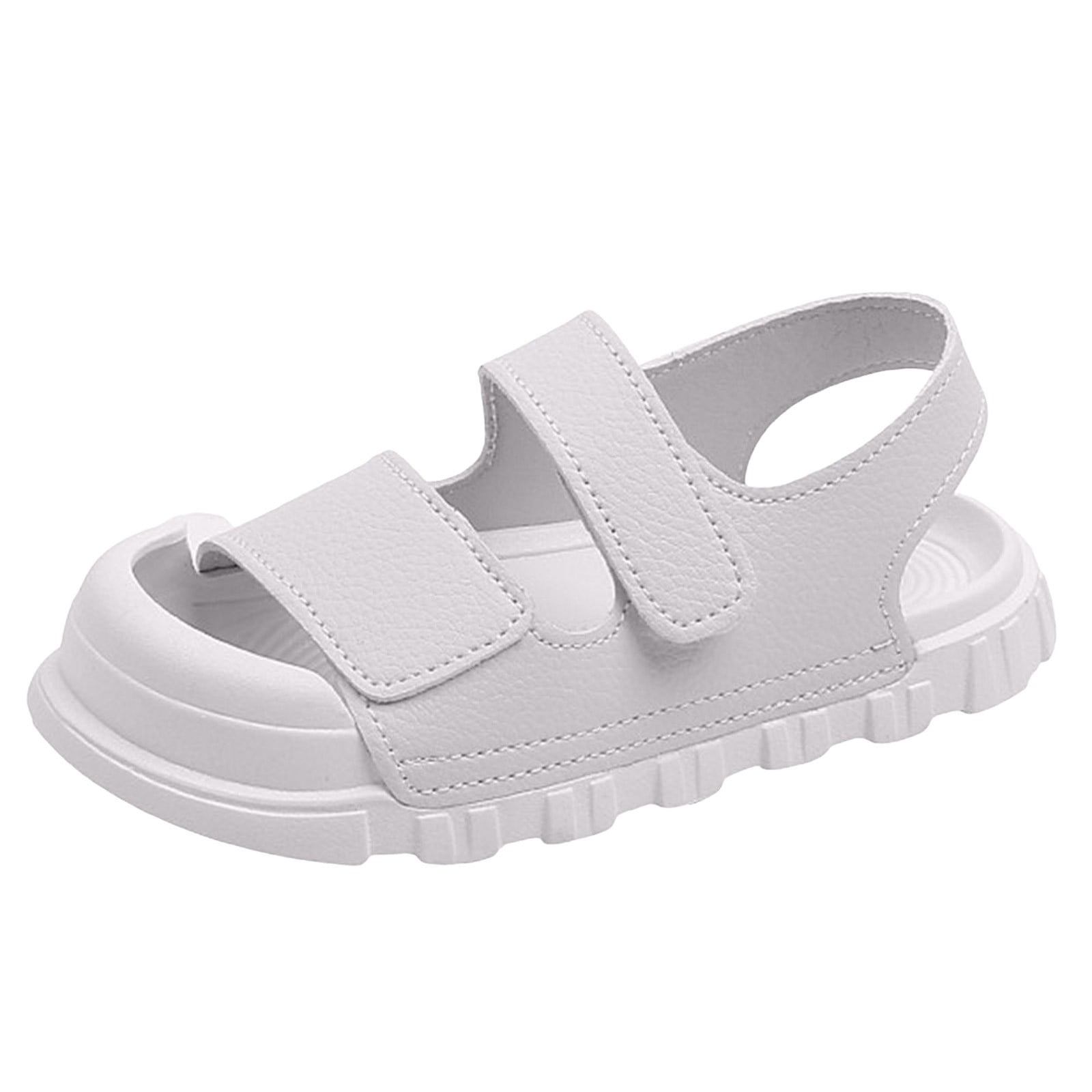 eileial Girls Boys Sandals Adjustable Straps Summer Slides Sandals Open ...
