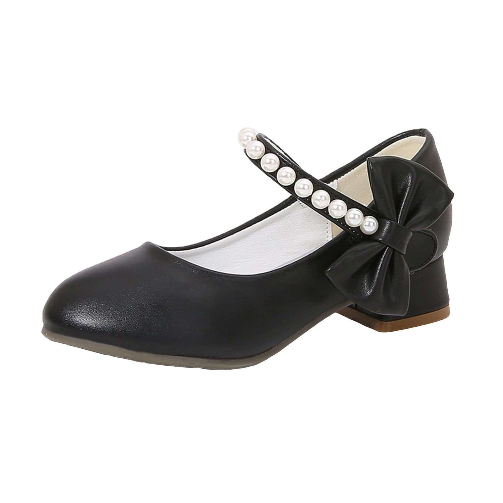 eileial Girls Flats Sparkle Party Mary Jane Princess Dress Shoes Low ...