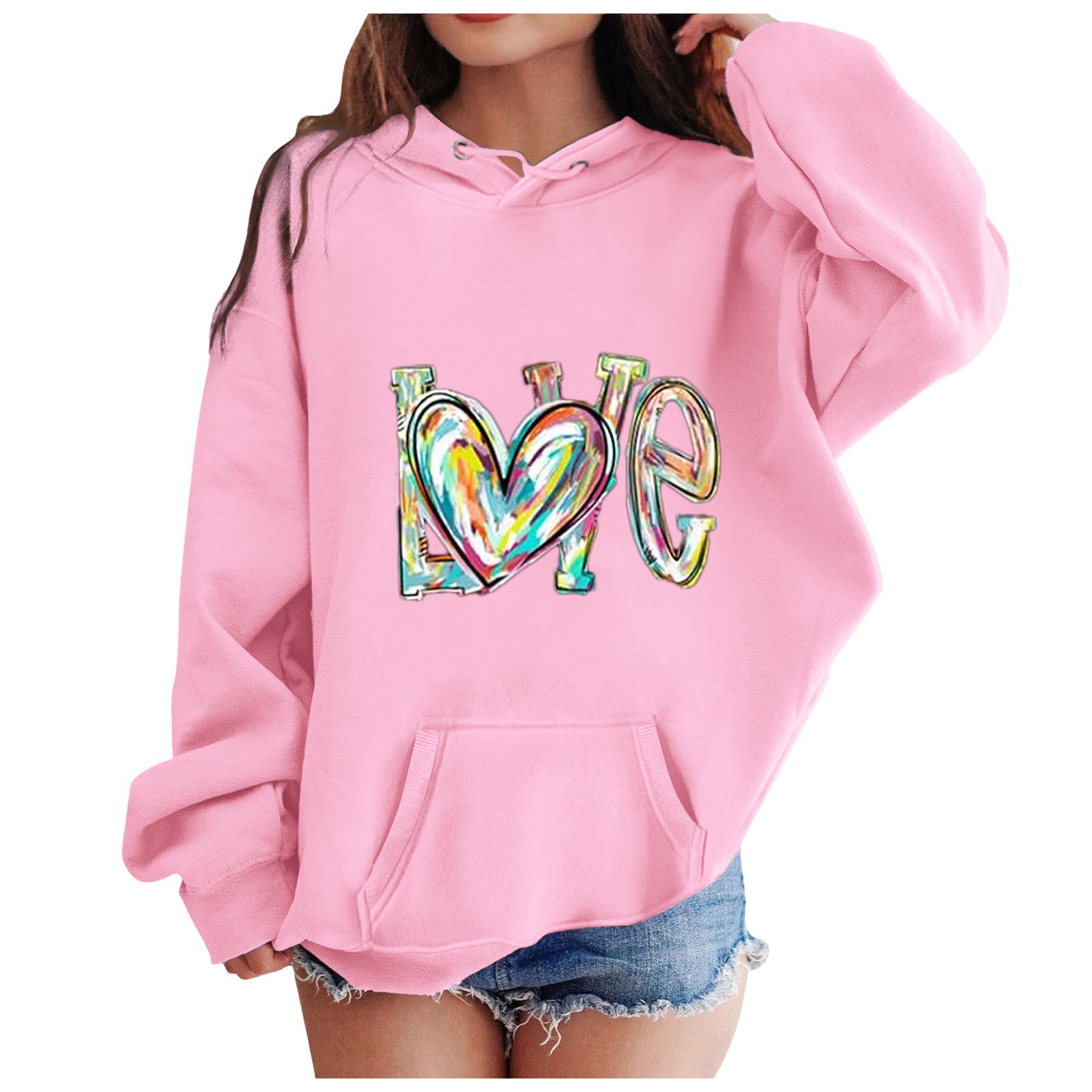 eileial Hoodies for Teen Girls Girl's Hoodie Long Sleeve Soft ...